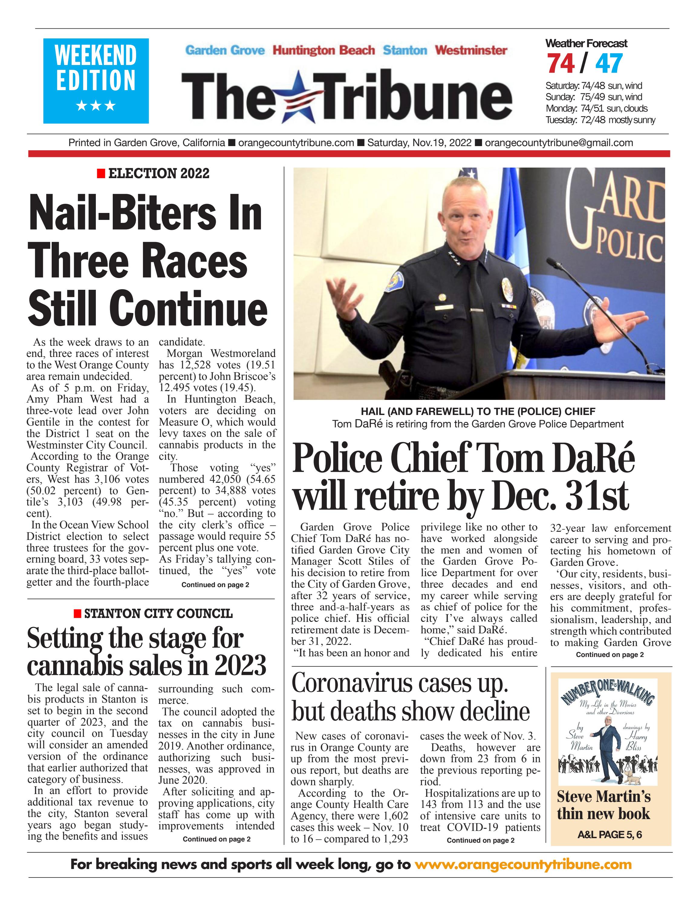 The Orange County Tribune Nov. 19, 2022 by orangecountytribune - Issuu