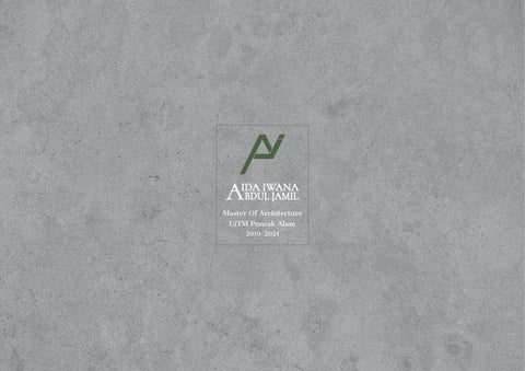 Architecture Portfolio Master Of Architecture 2019 2021 By Aida