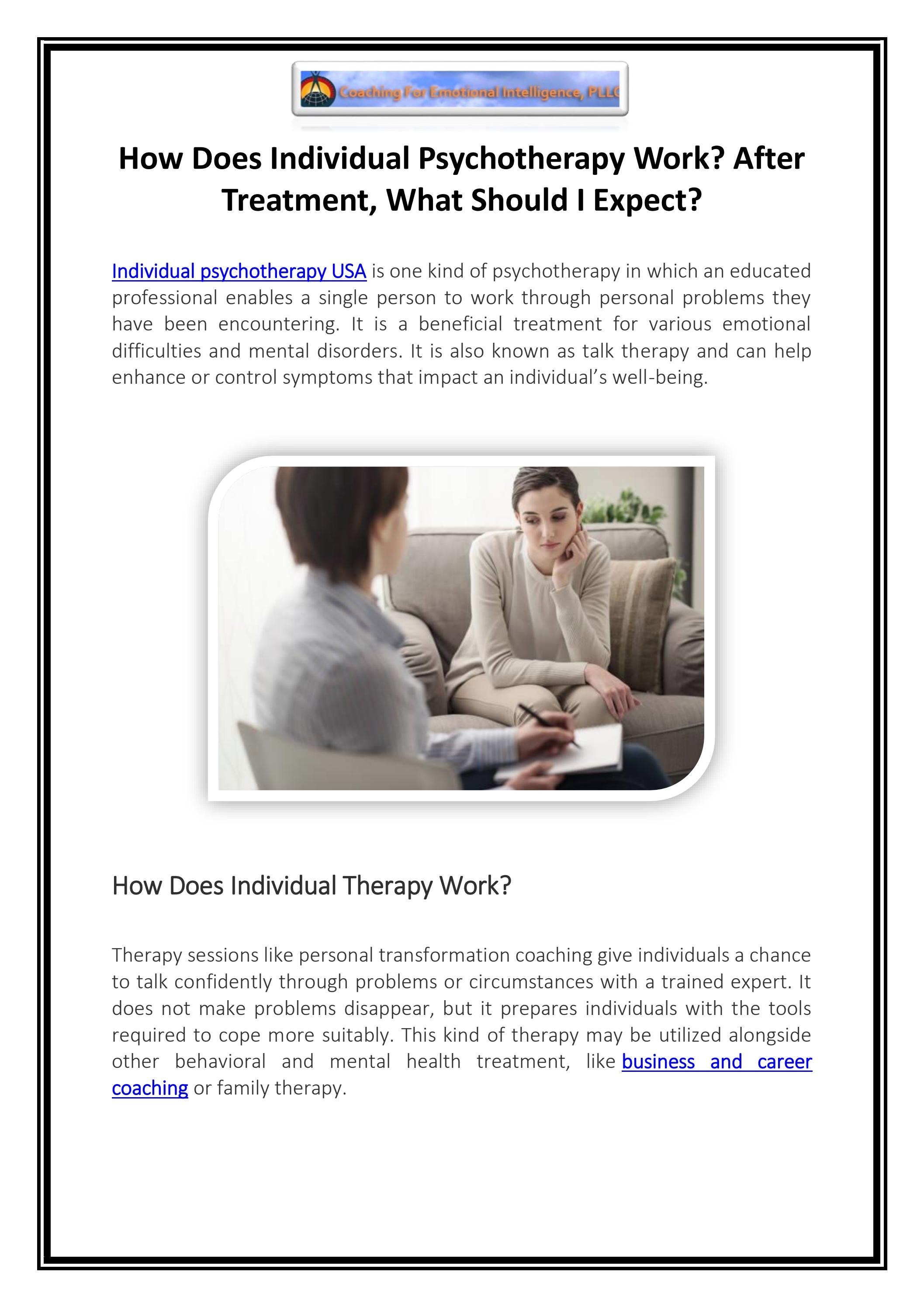 Individual Psychotherapy