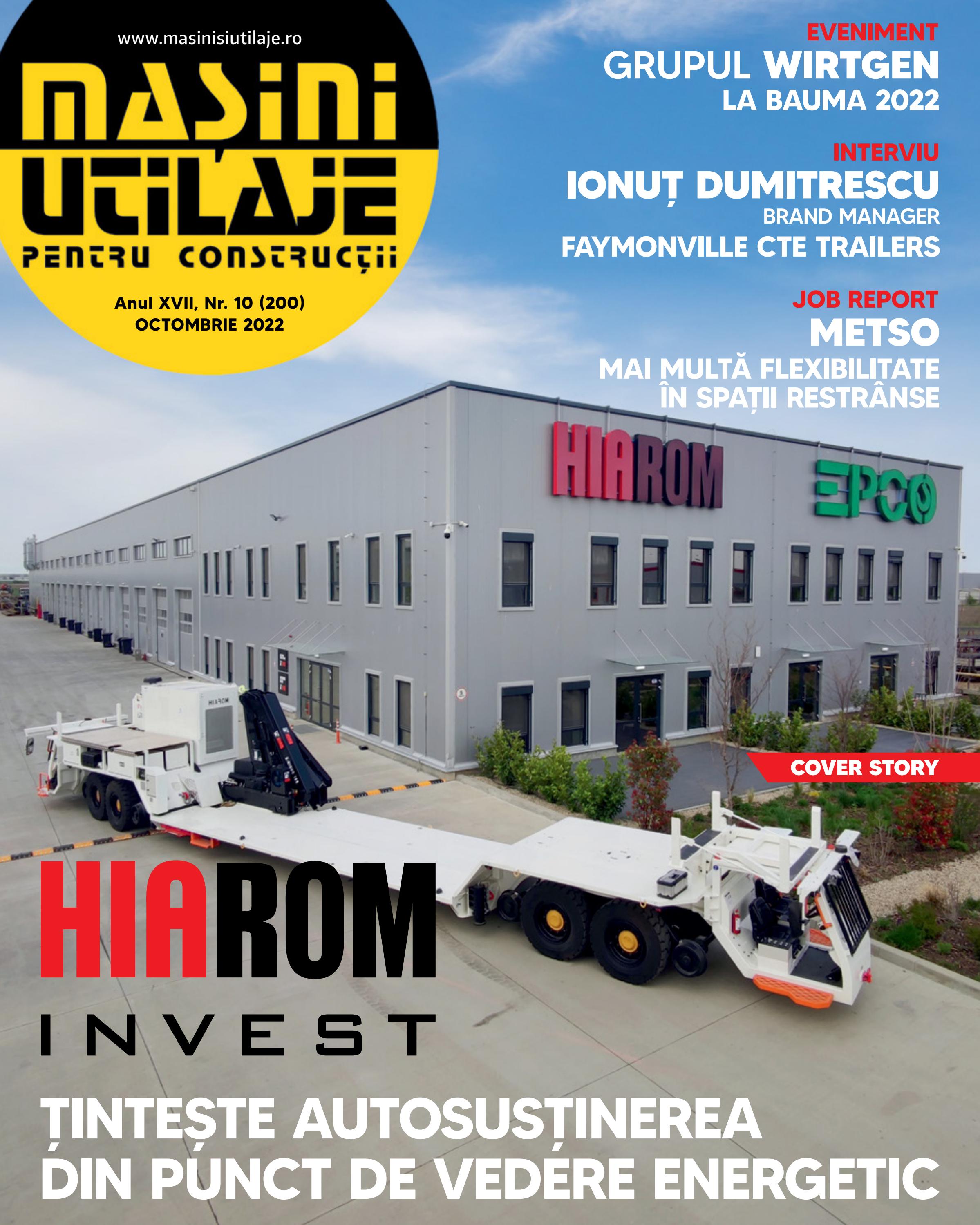 Revista Masini si Utilaje pentru Constructii - Octombrie 2022 by Masini si Utilaje - Issuu