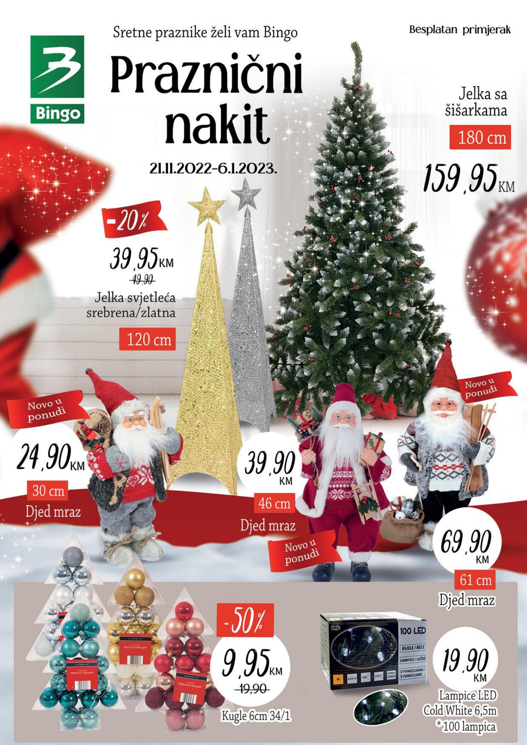 Praznični nakit 21.11 - 6.1.2023. by Bingo d.o.o. - trgovački lanac - Issuu