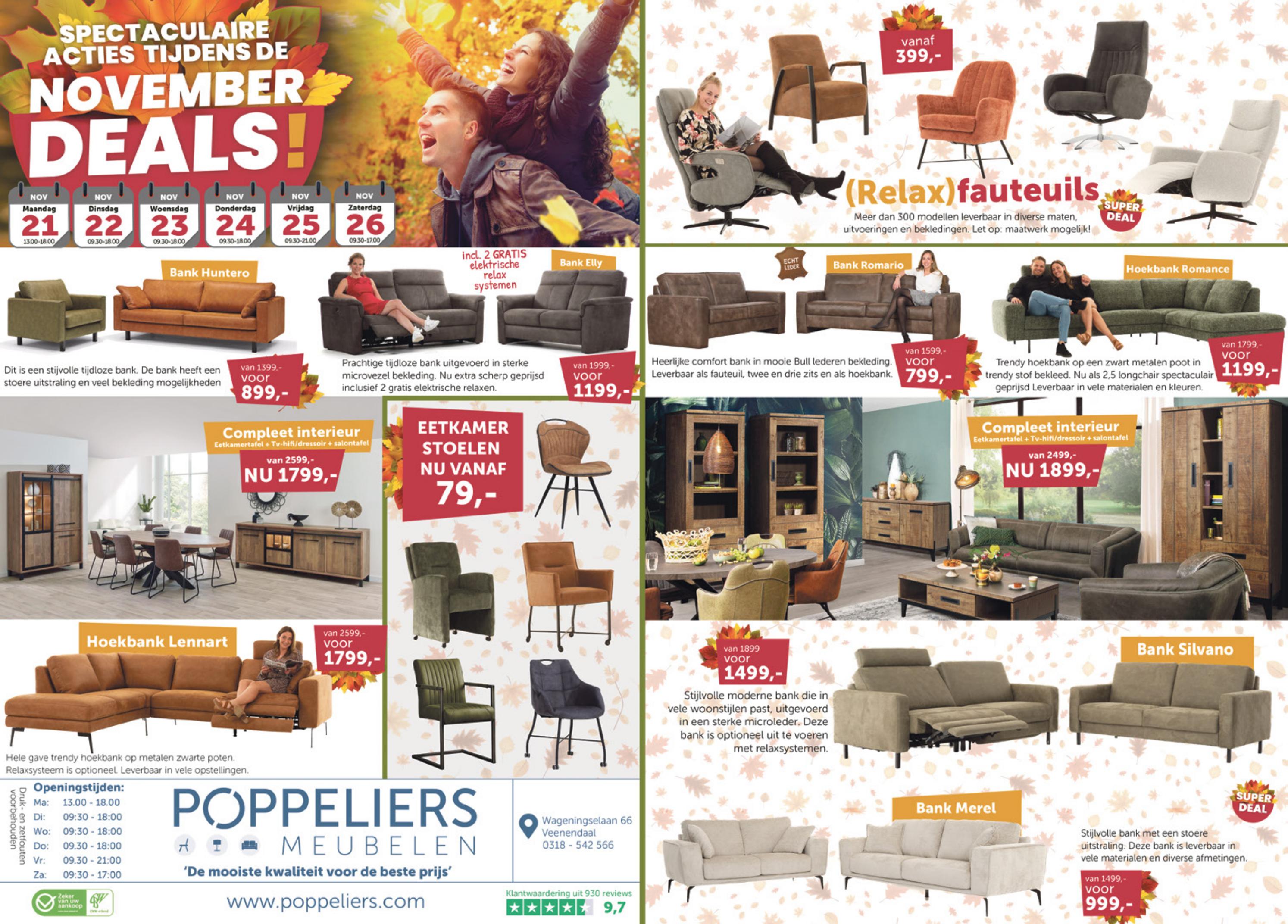 Folder of advertentie Poppeliers Meubelen week 47 by Media Solutions B ...