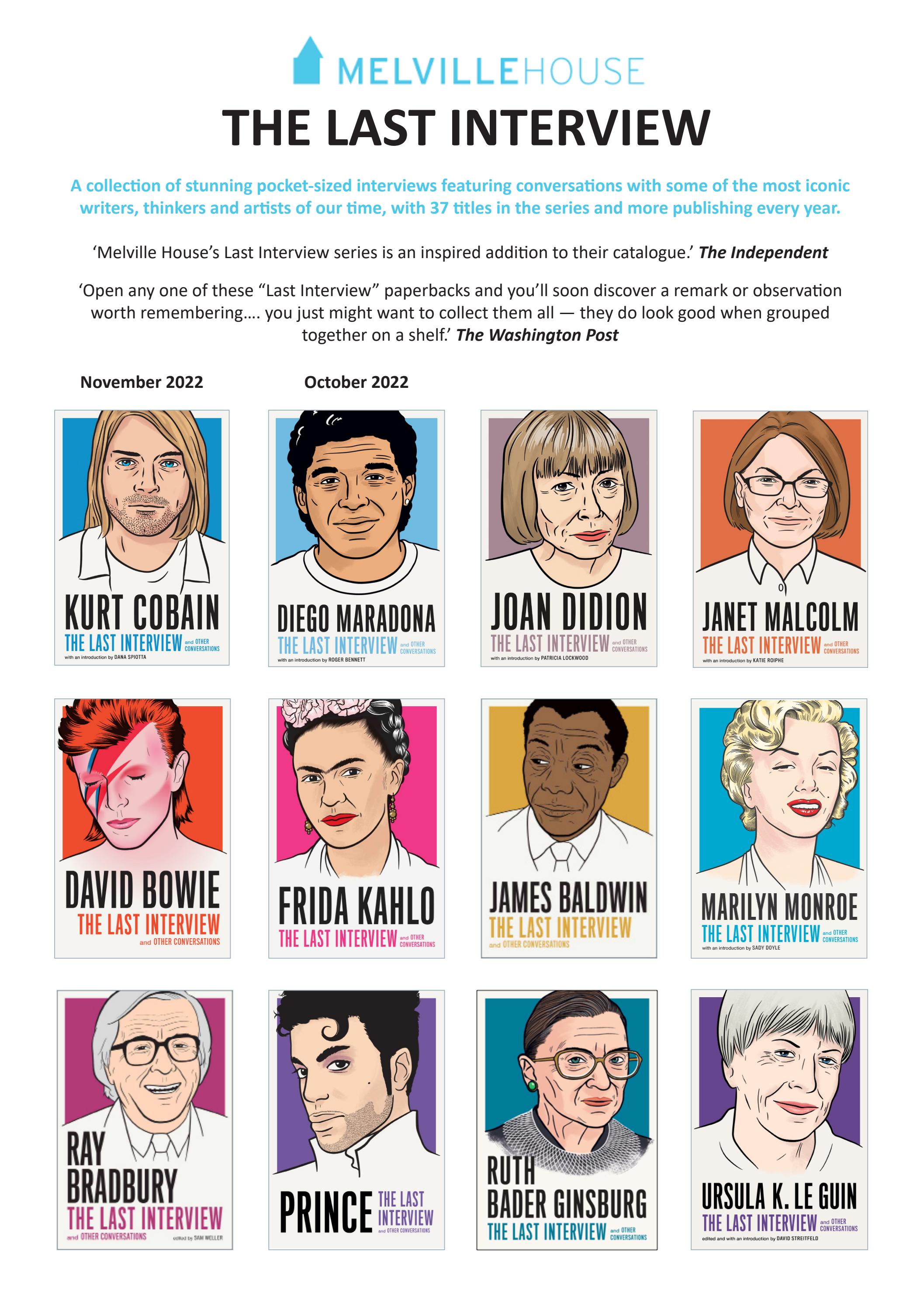 The Last Interview series order form by Melville House UK - Issuu