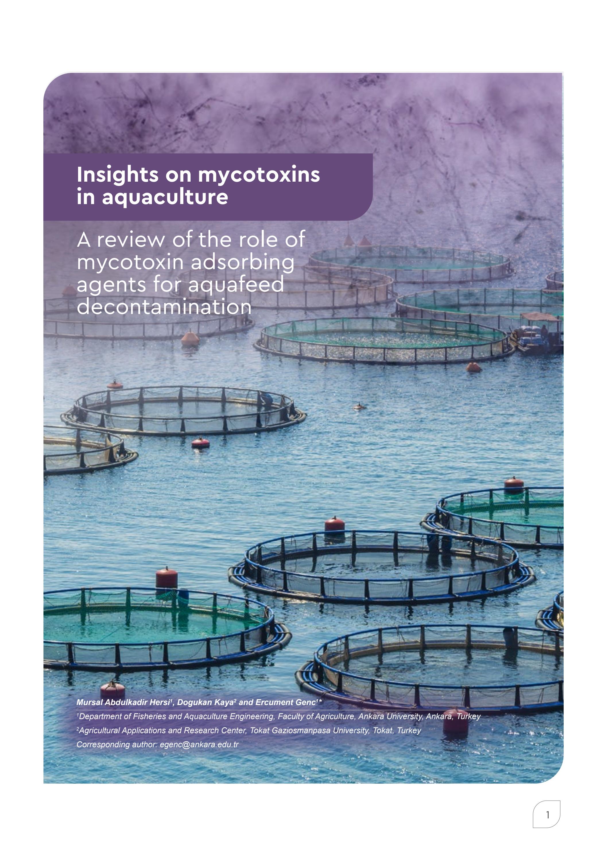 A review of the role of mycotoxin adsorbing agents for aquafeed ...