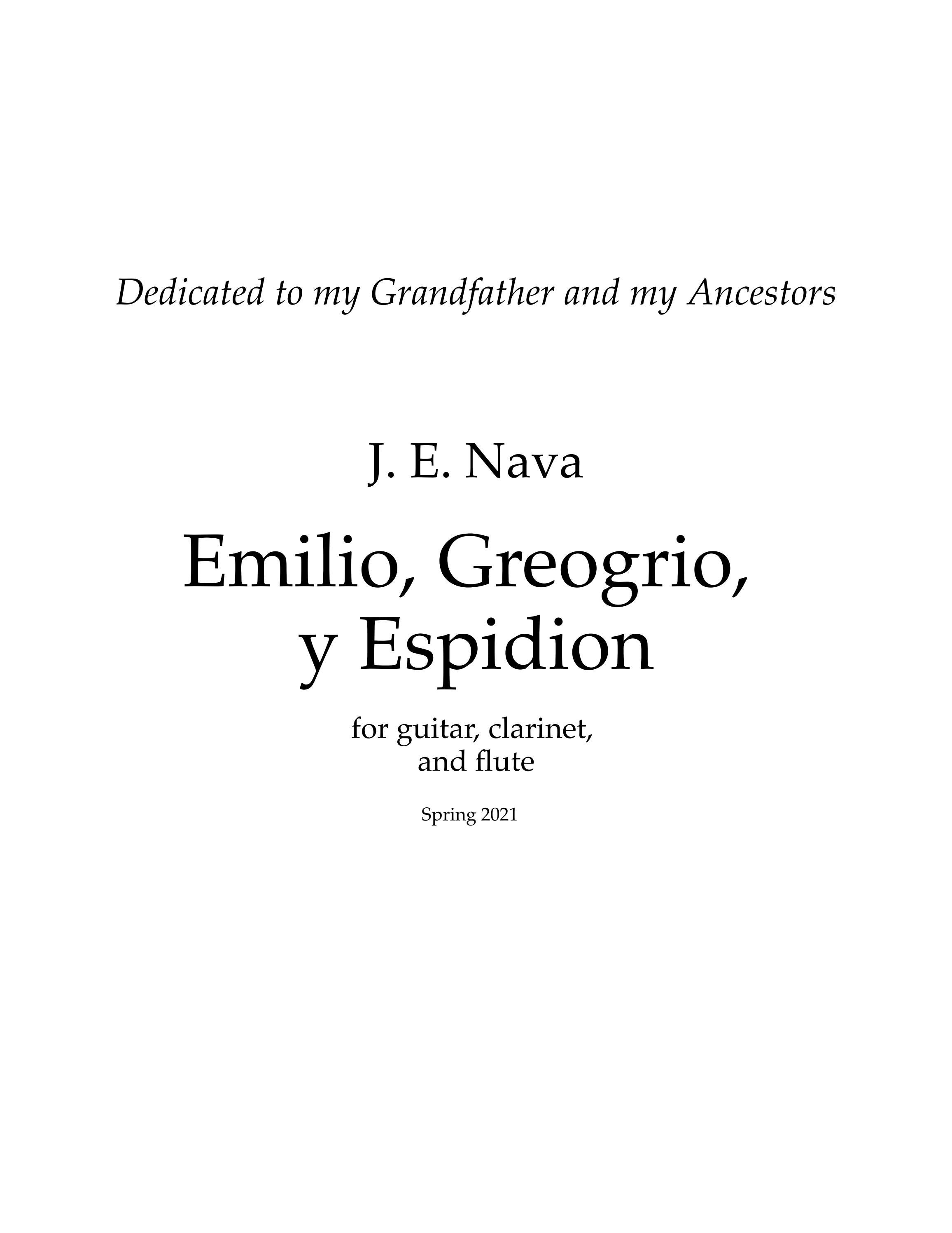 Emilio, Gregorio, y Espidion by jaynava - Issuu