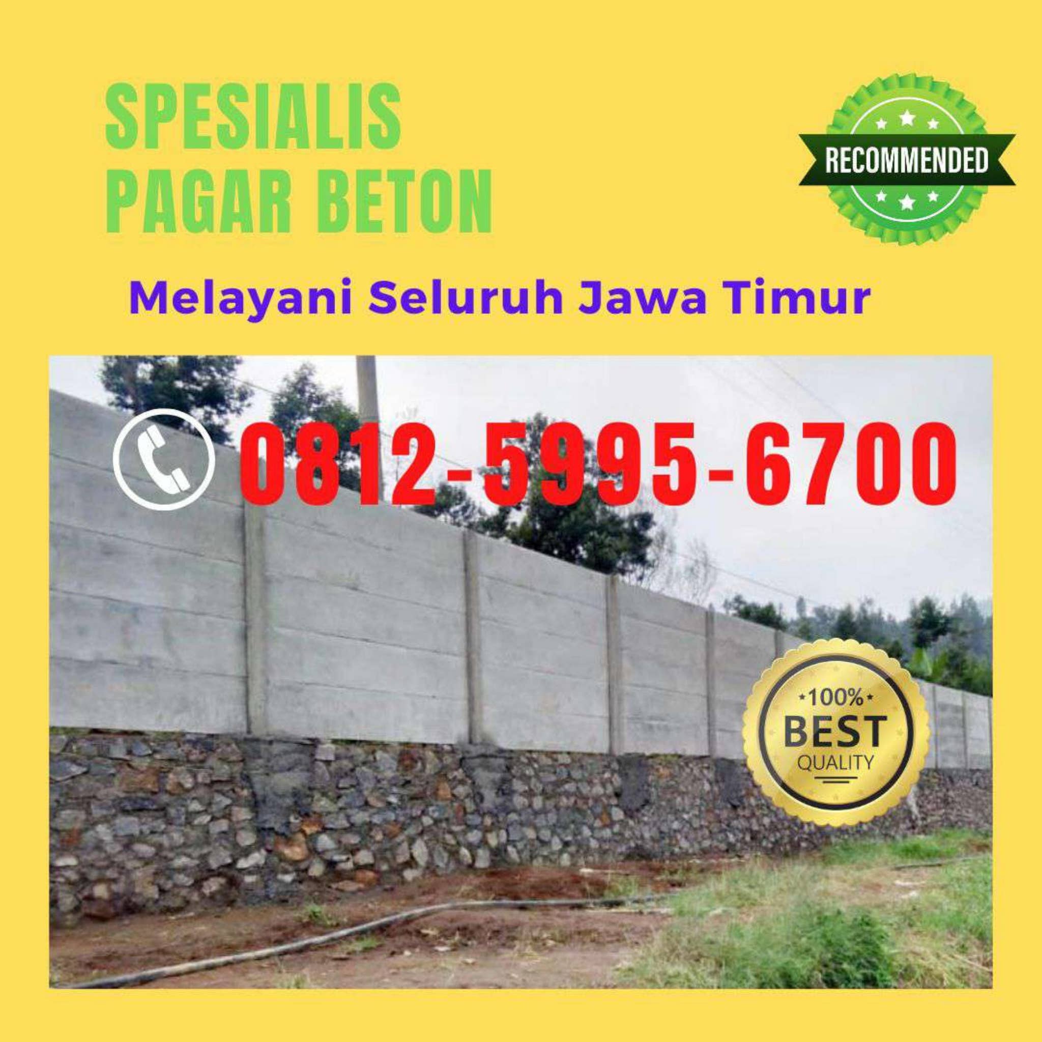 ORDER 0812.5995.6700 | Pagar Precast Panel Polos Gresik by Pagar Beton ...