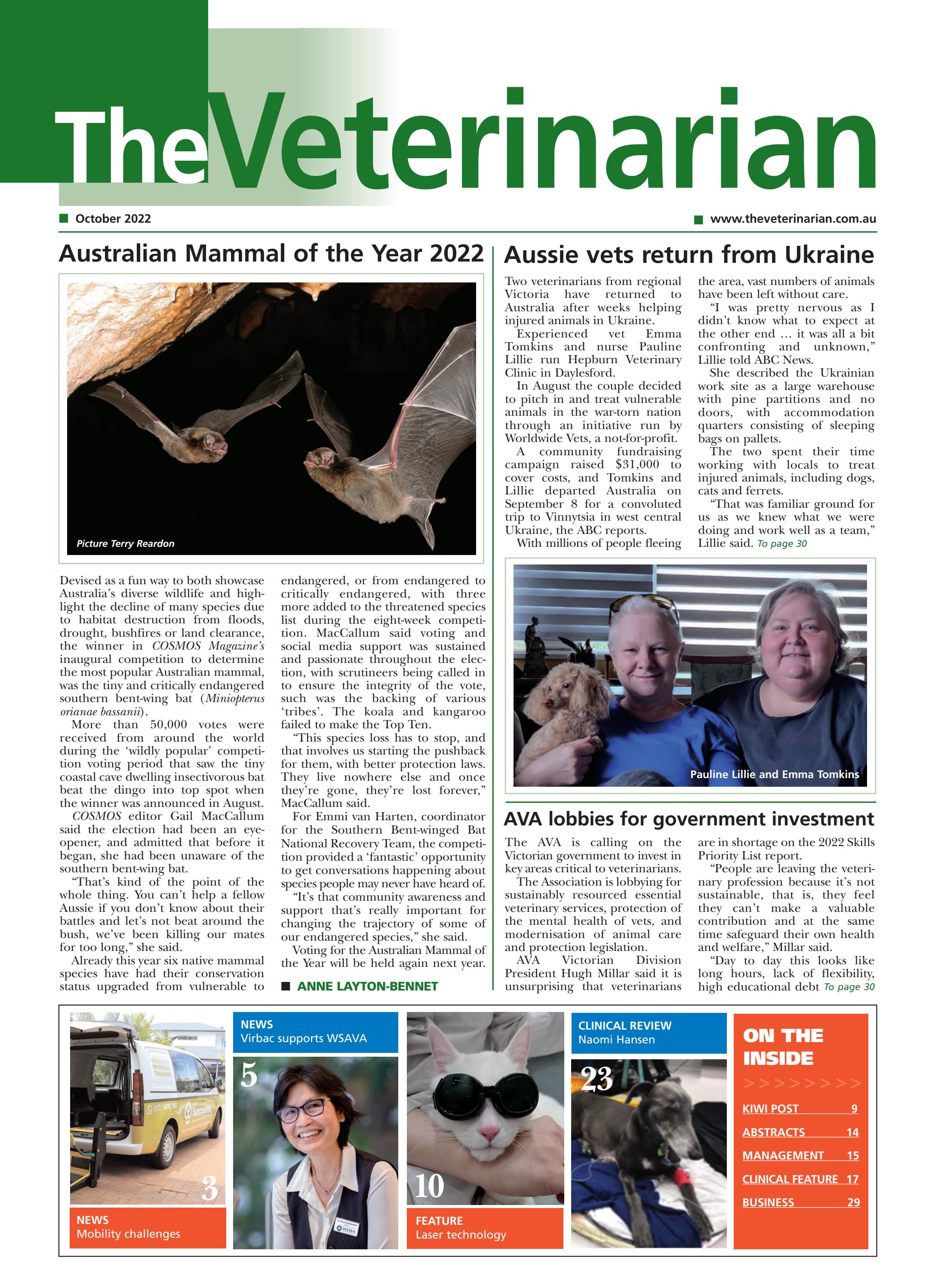 The Veterinarian Magazine October 2022 by The Veterinarian Magazine - Issuu