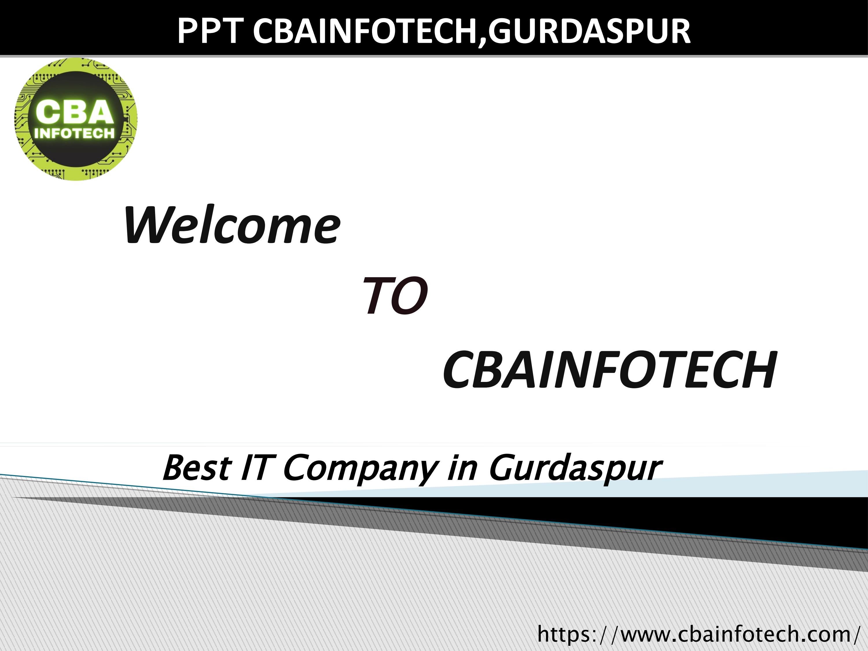 CBA INFOTECH,GURDASPUR by CBAINFOTECH - Issuu