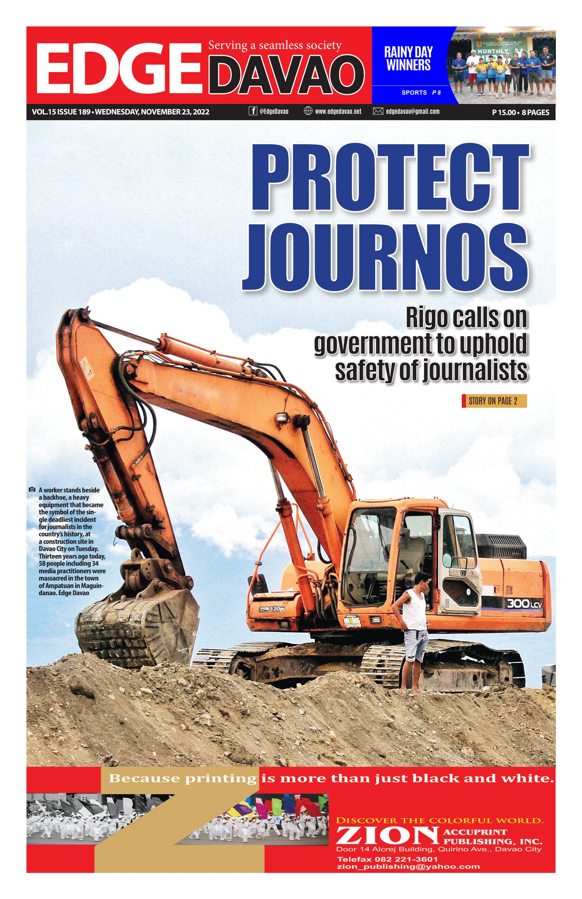 Edge Davao Vol. 15 Issue 189 | Wednesday, Nov. 23, 2022 by Edge Davao The Business Paper - Issuu