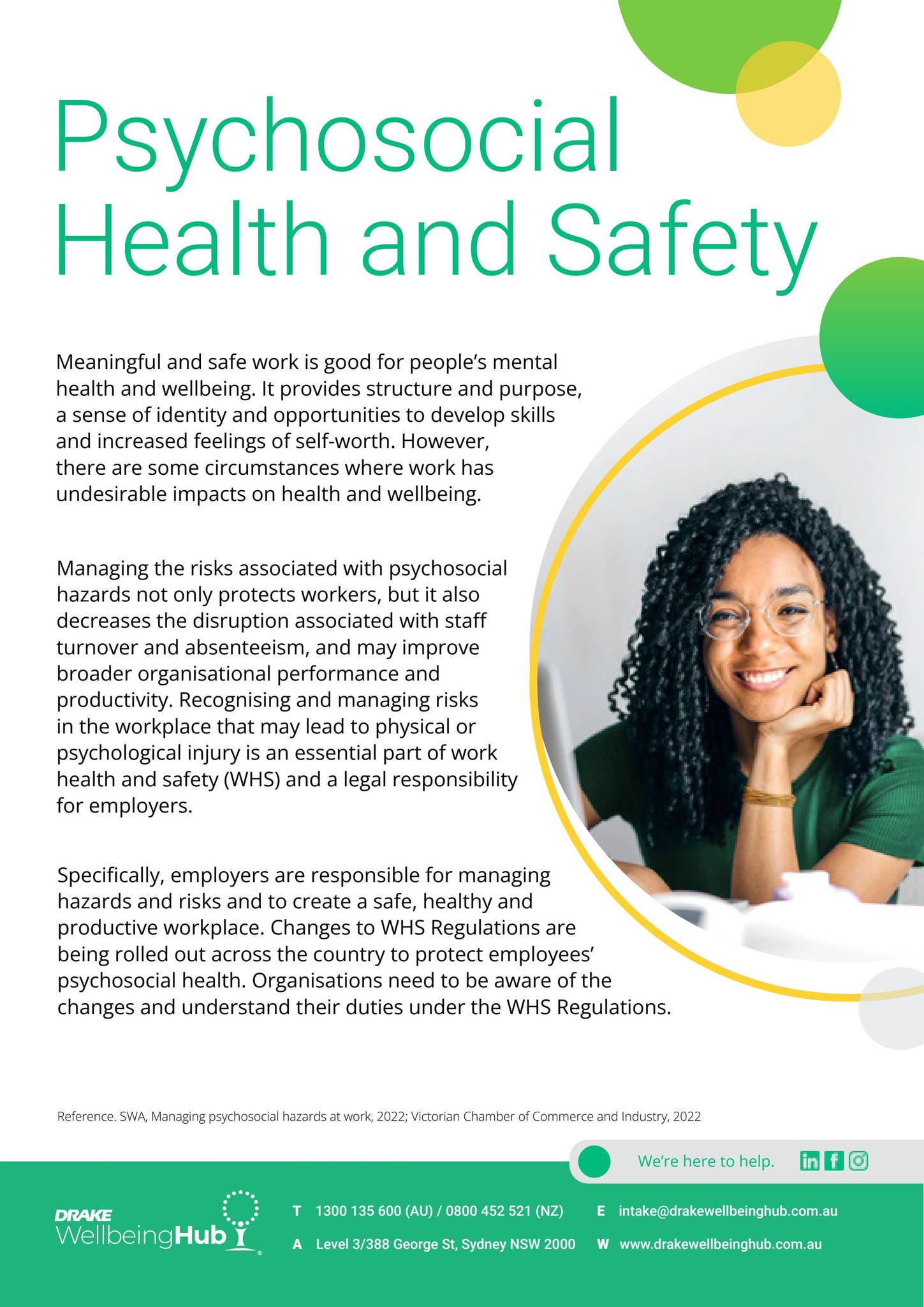 Psychosocial Health & Safety Flyer by DrakeANZ - Issuu