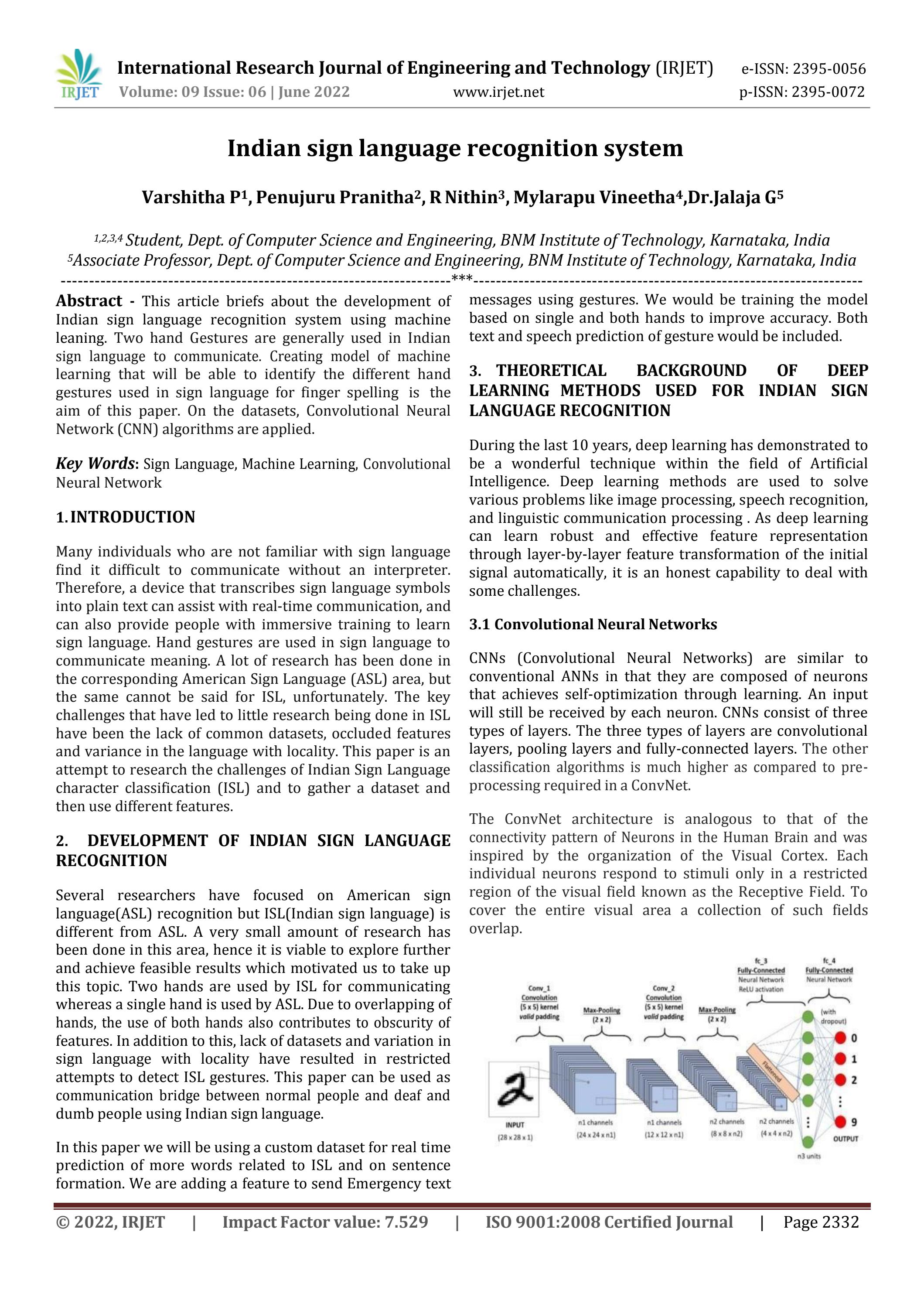 Indian sign language recognition system by IRJET Journal - Issuu