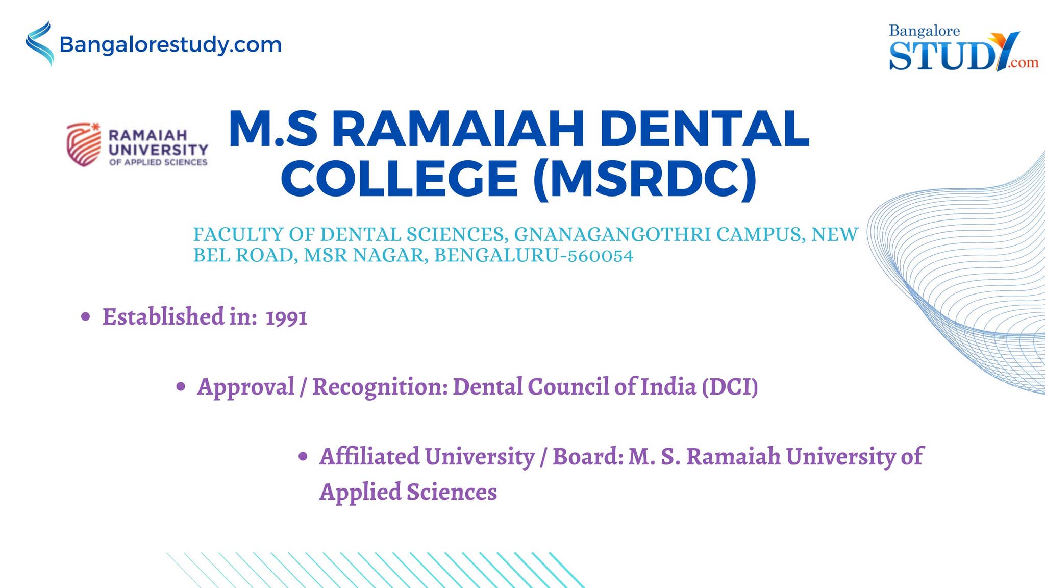 M.S. Ramaiah Dental College (MSRDC) by Bangalorestudy - Issuu
