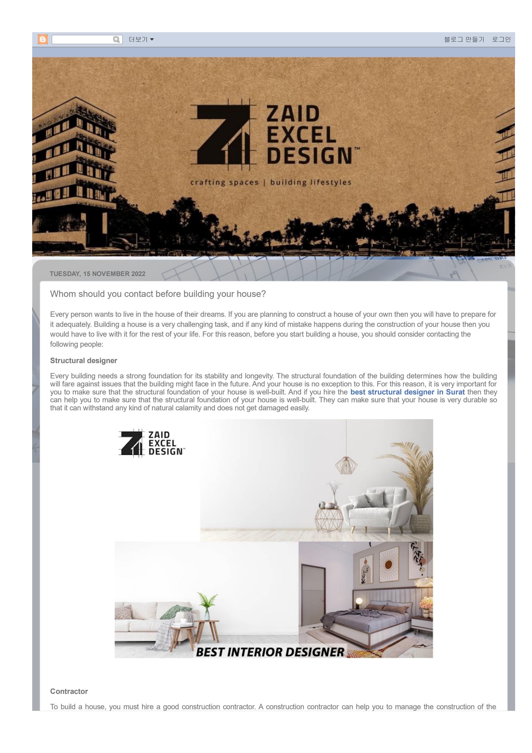 Aspects to look for while choosing an architect by Zaid Excel Design ...