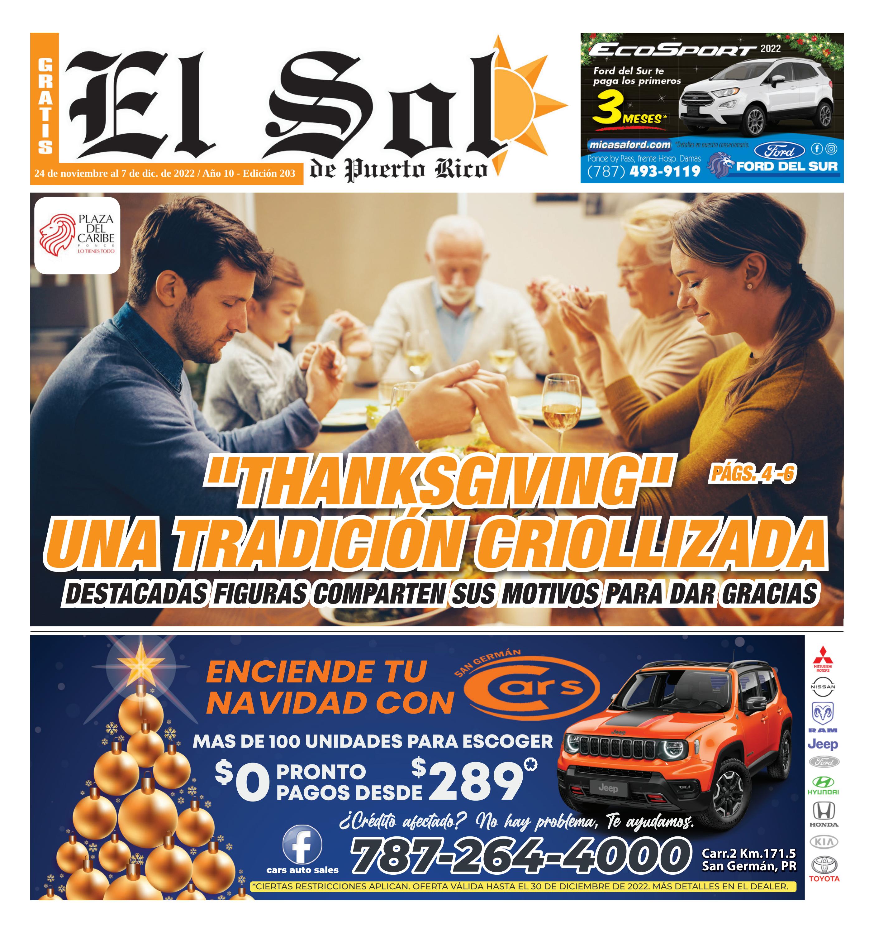 Periódico El Sol de Puerto Rico #203 by El Sol de PR - Issuu