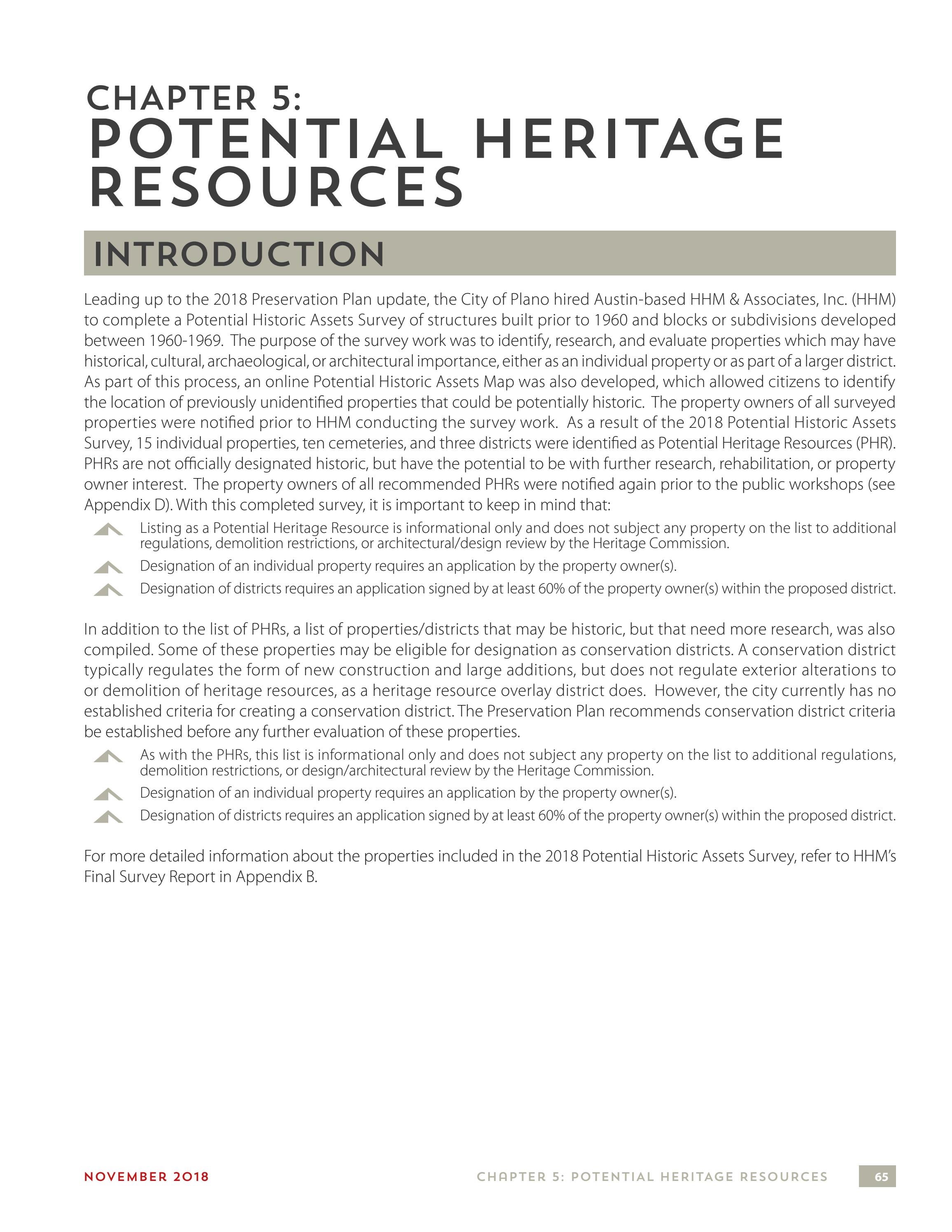 Preservation Plano 150 - Chapter 5: Potential Heritage Resources by City of Plano, TX - Issuu