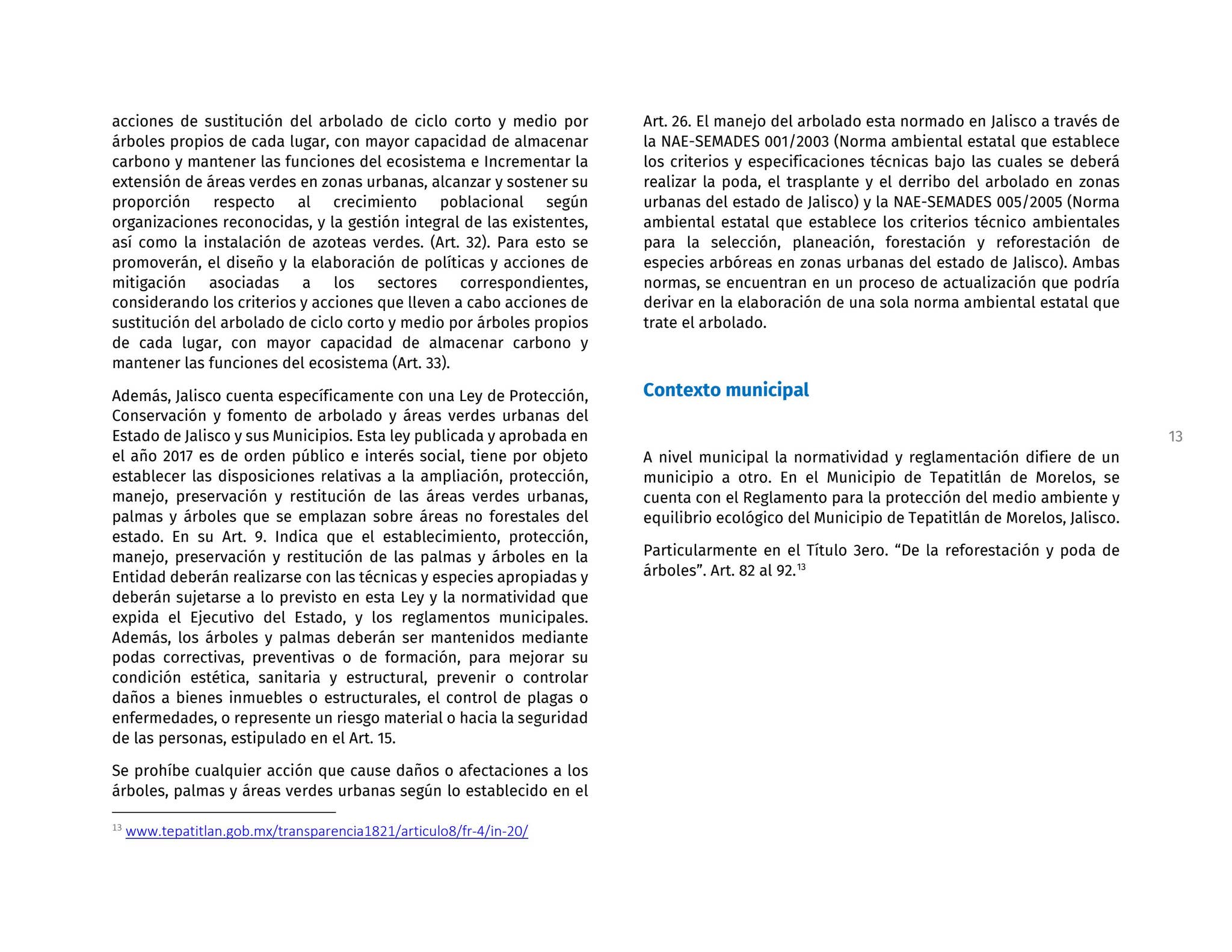 Inventario del arbolado urbano, Plan de Manejo y Plantograma Tepatitlán ...