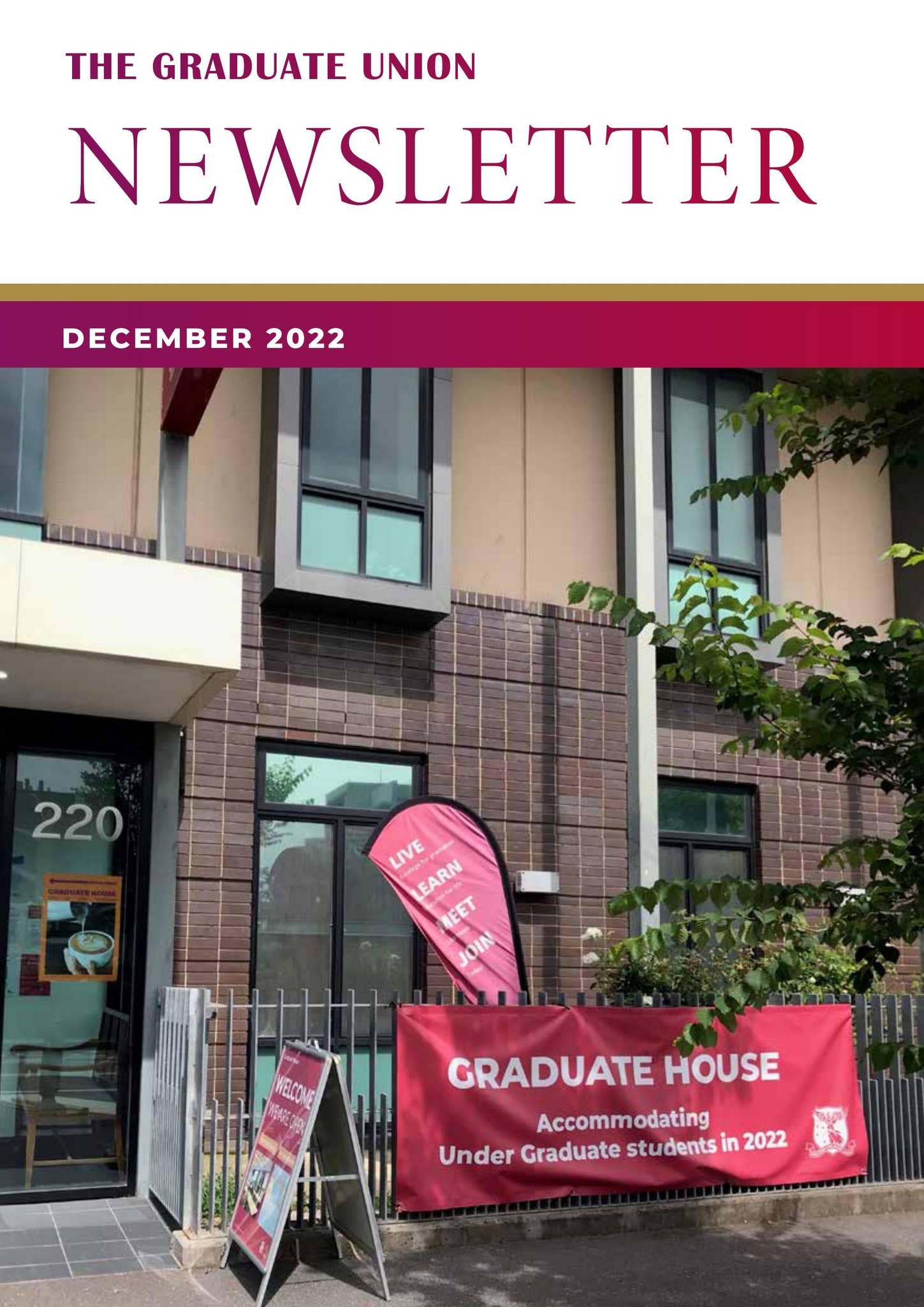 The Graduate Union December 2022 Newsletter by Graduate House - Issuu