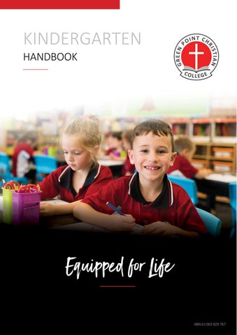 Kindergarten Handbook by Green Point Christian College - Issuu