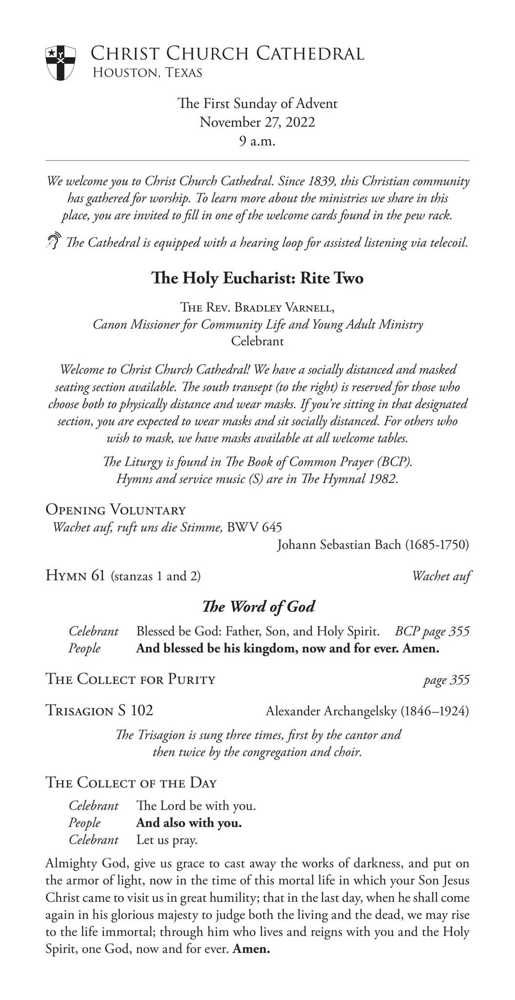 9 am leaflet 11/27/22 by Christ Church Cathedral - Issuu