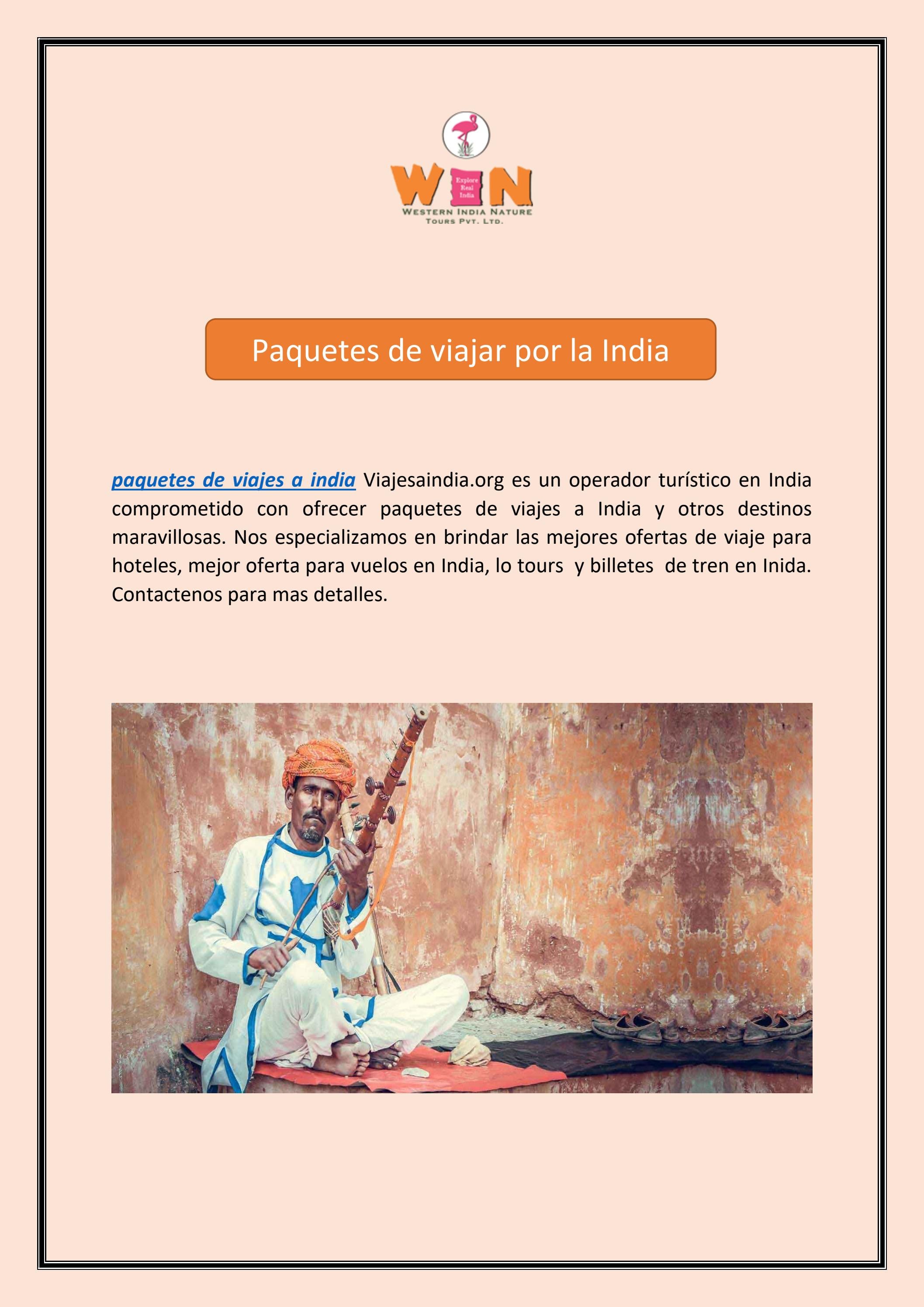 Paquetes de viajar por la India by Western India Nature Tours Pvt. Ltd ...