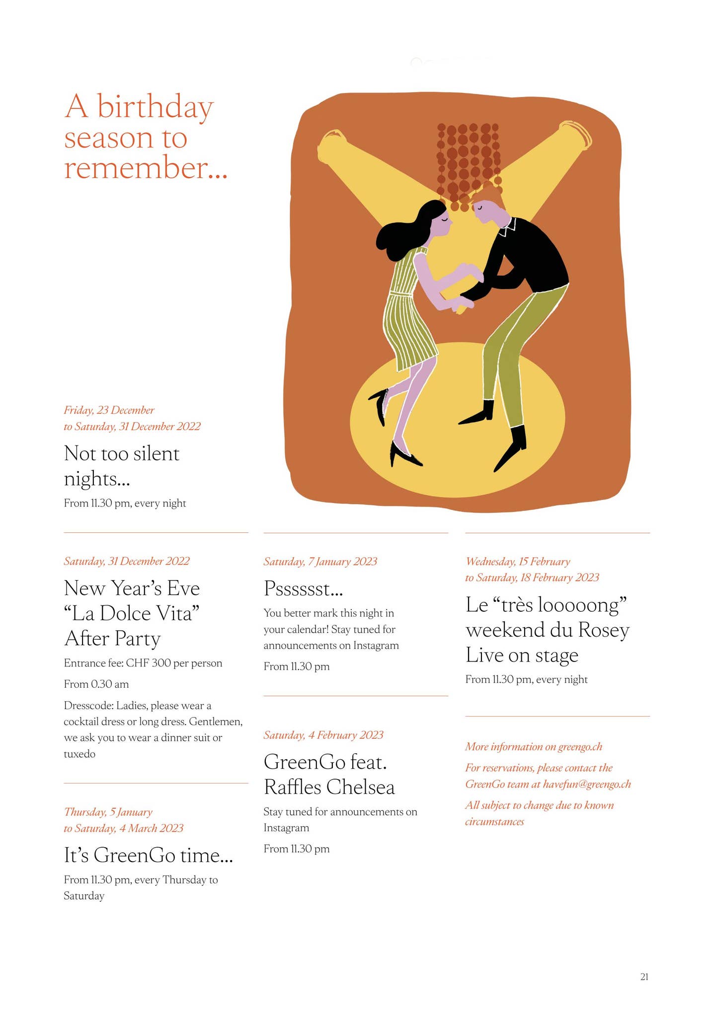 GreenGo Events by Gstaad Palace - Issuu