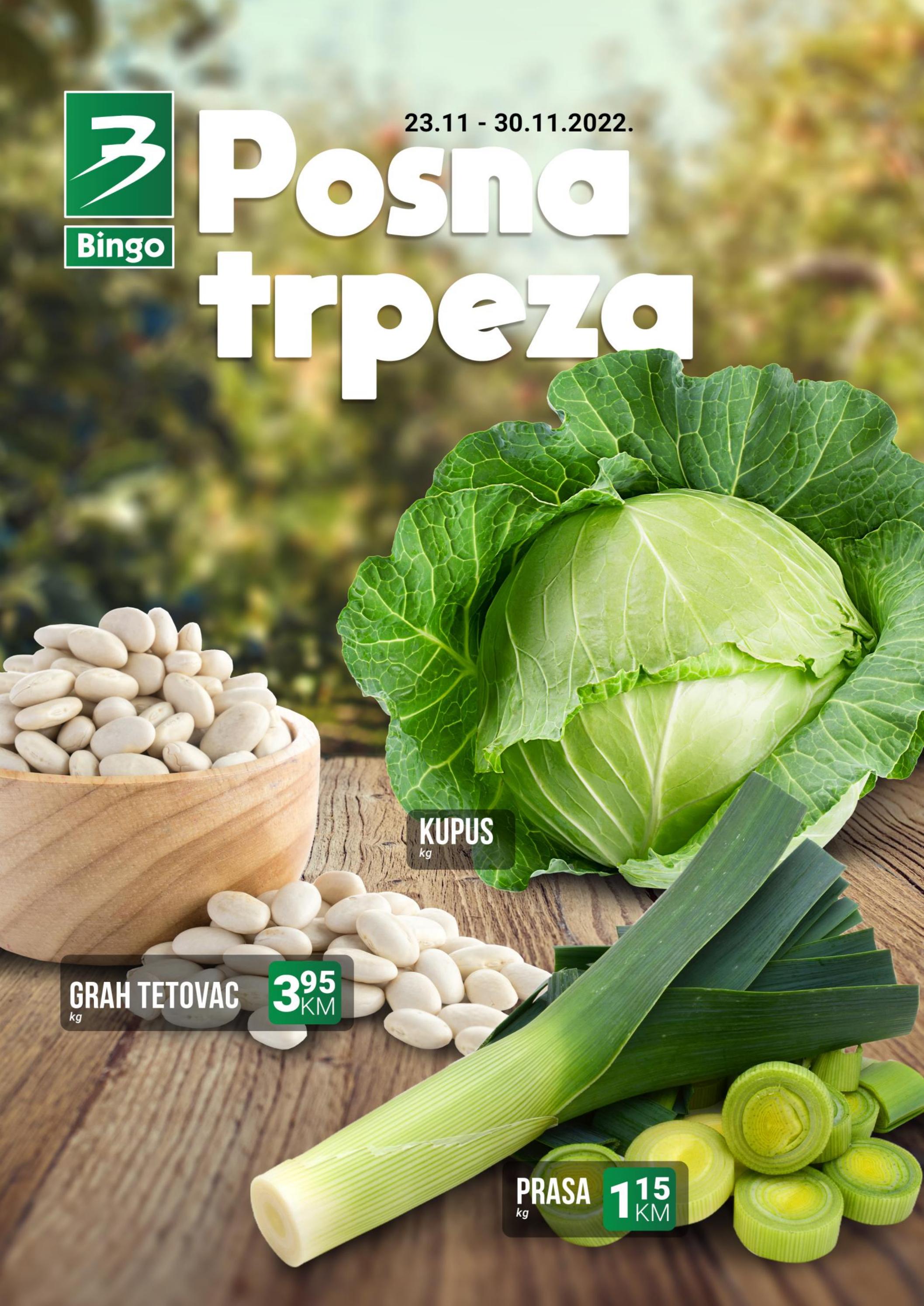 Posna trpeza 23.11 - 30.11.2022. by Bingo d.o.o. - trgovački lanac - Issuu
