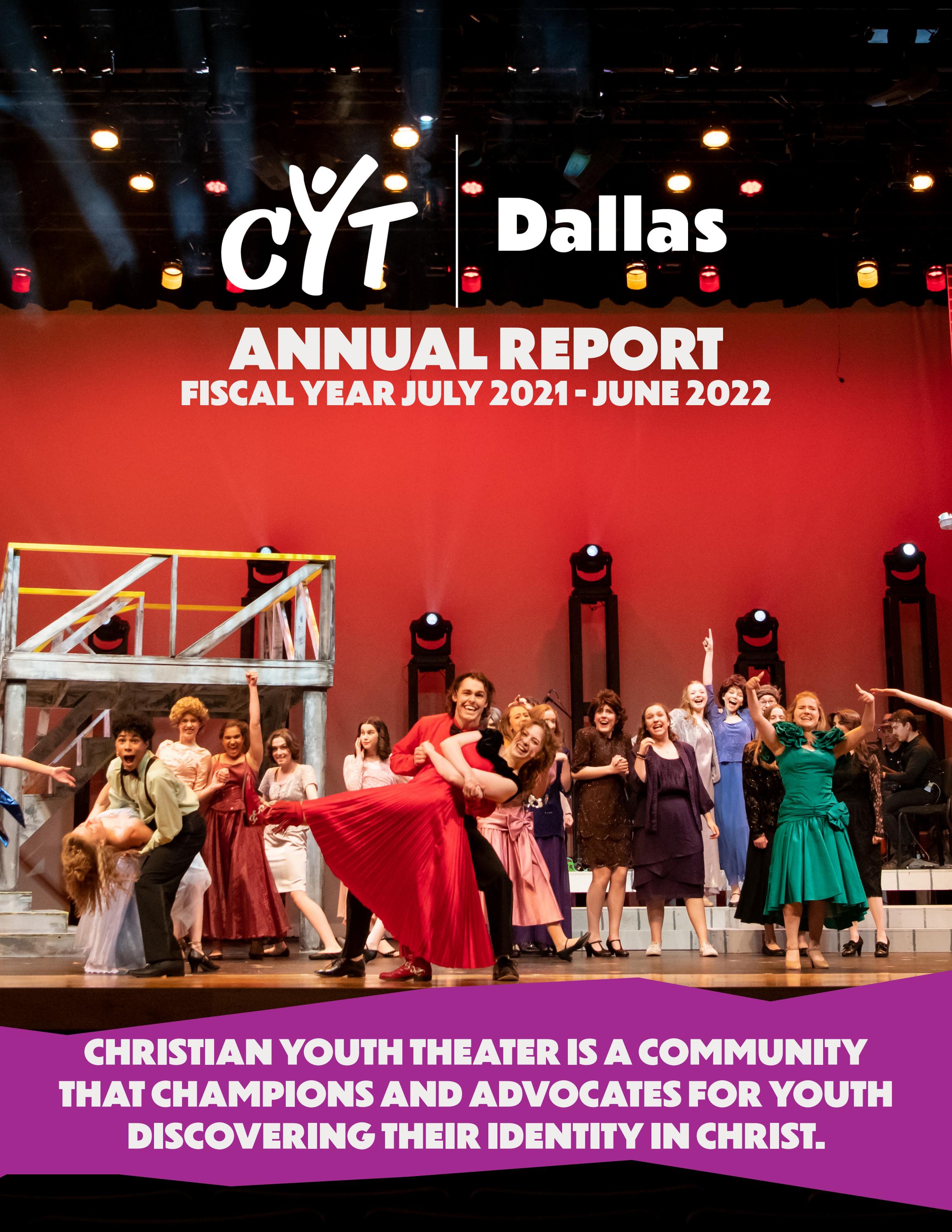 CYT Dallas Annual Report | 2021-2022 by CYT Dallas - Issuu