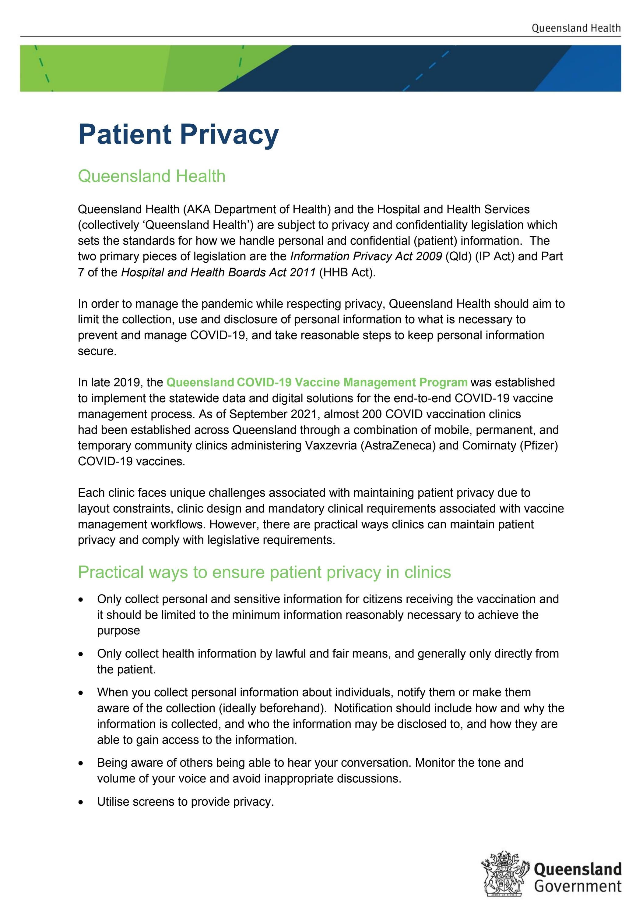 Patient Privacy information sheet by Paul Ng - Issuu