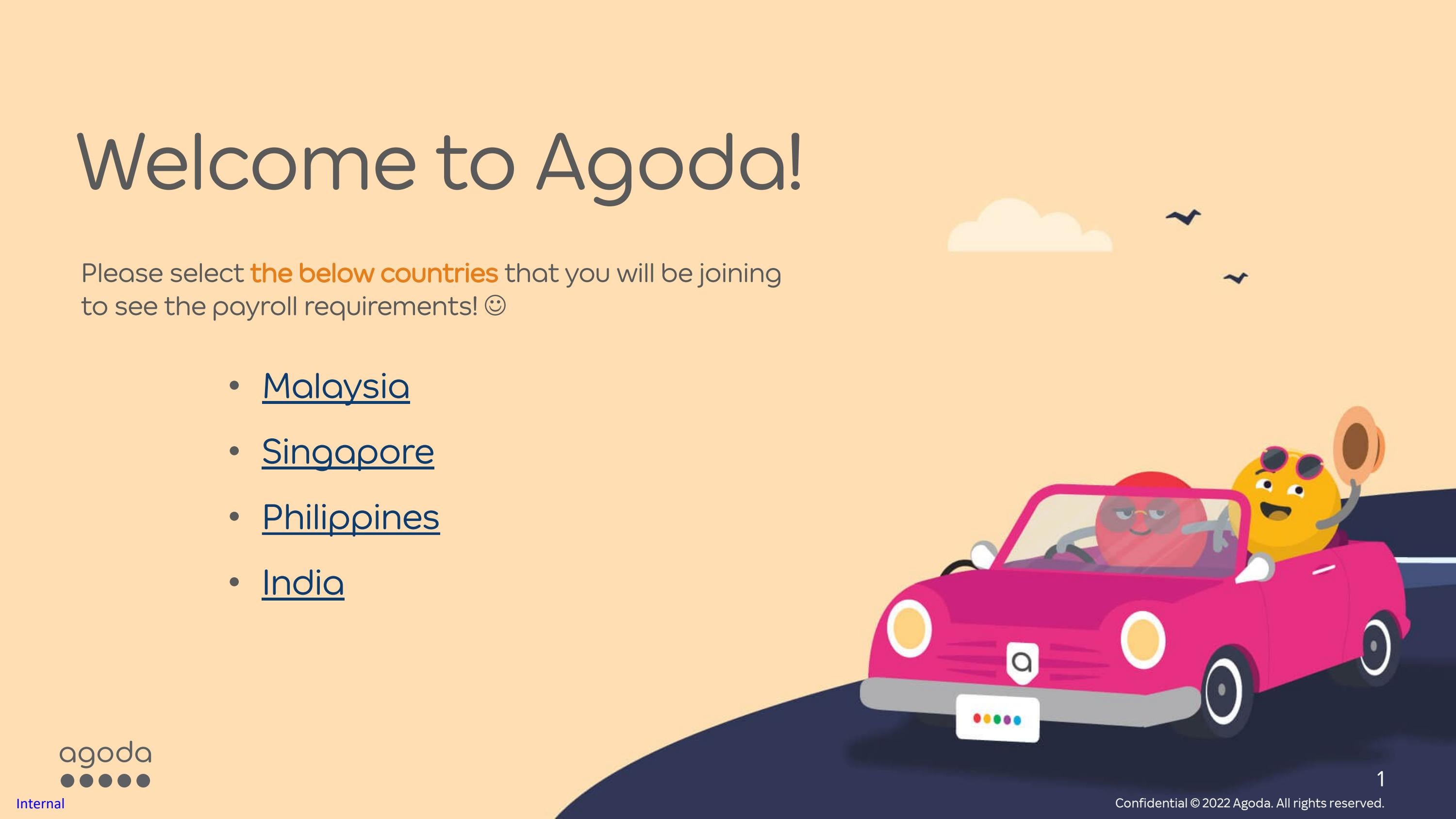 Welcome to Agoda! MY, SG, PH, ID Payroll Requirements by Agoda Onboarding Team - Issuu