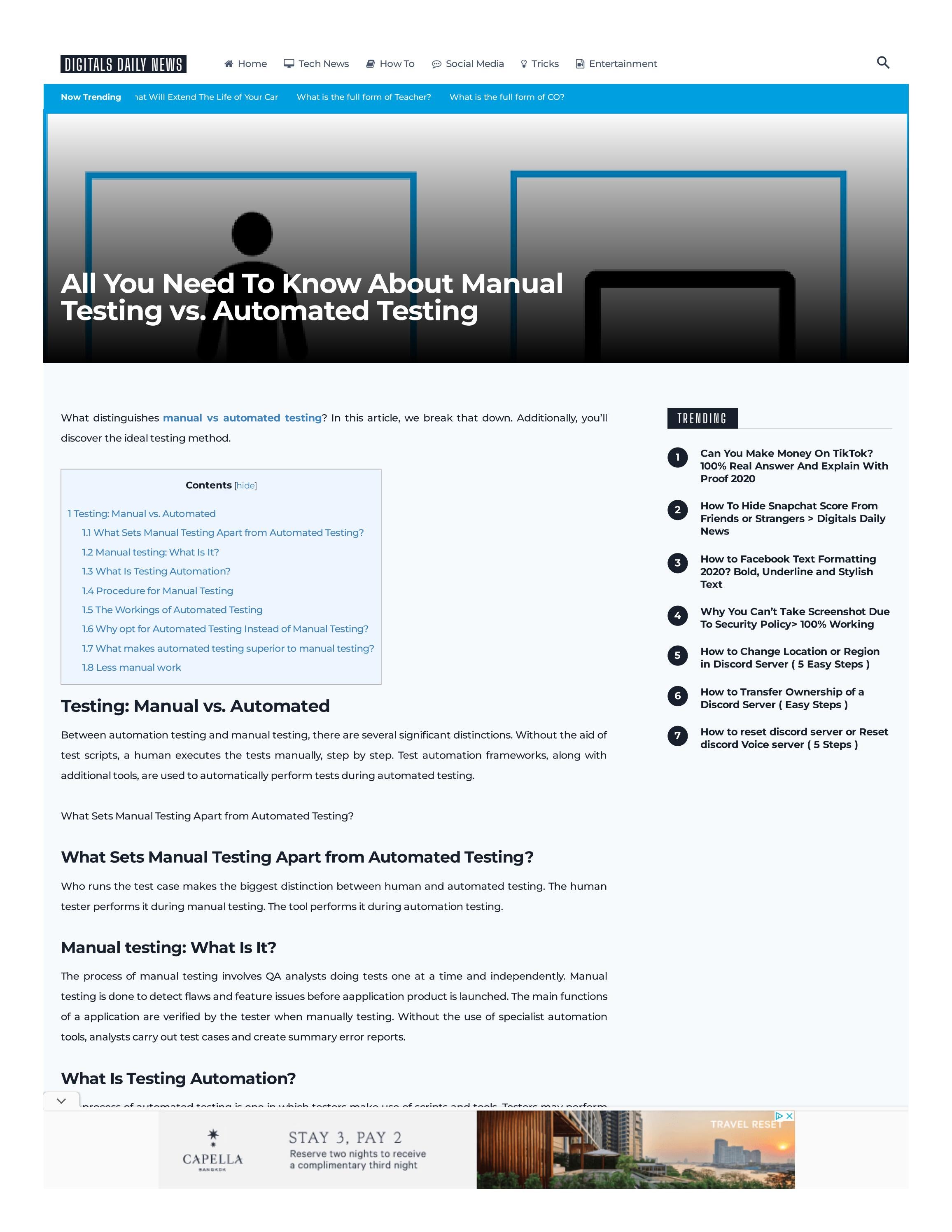 All You Need To Know About Manual Testing vs. Automated Testing by ...