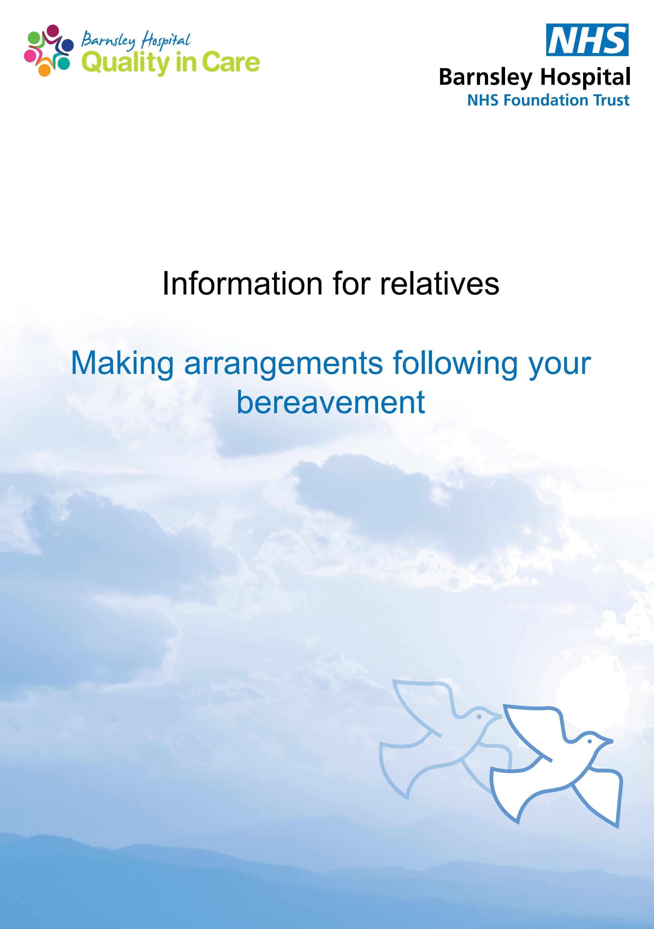 Barnsley Hospital Bereavement Booklet by bereavementadvice - Issuu