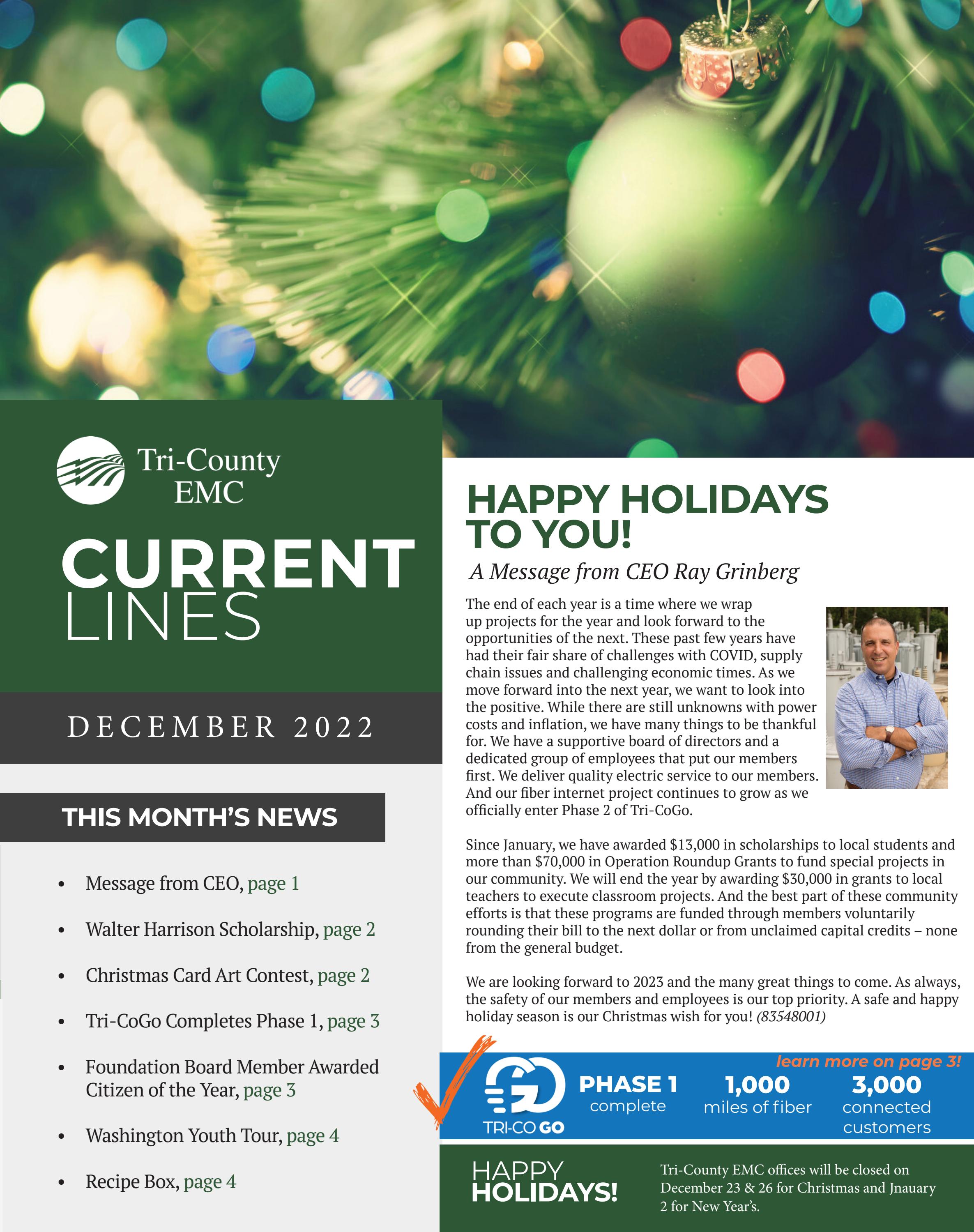 Current Lines December 2022 by Tri-County EMC - Issuu