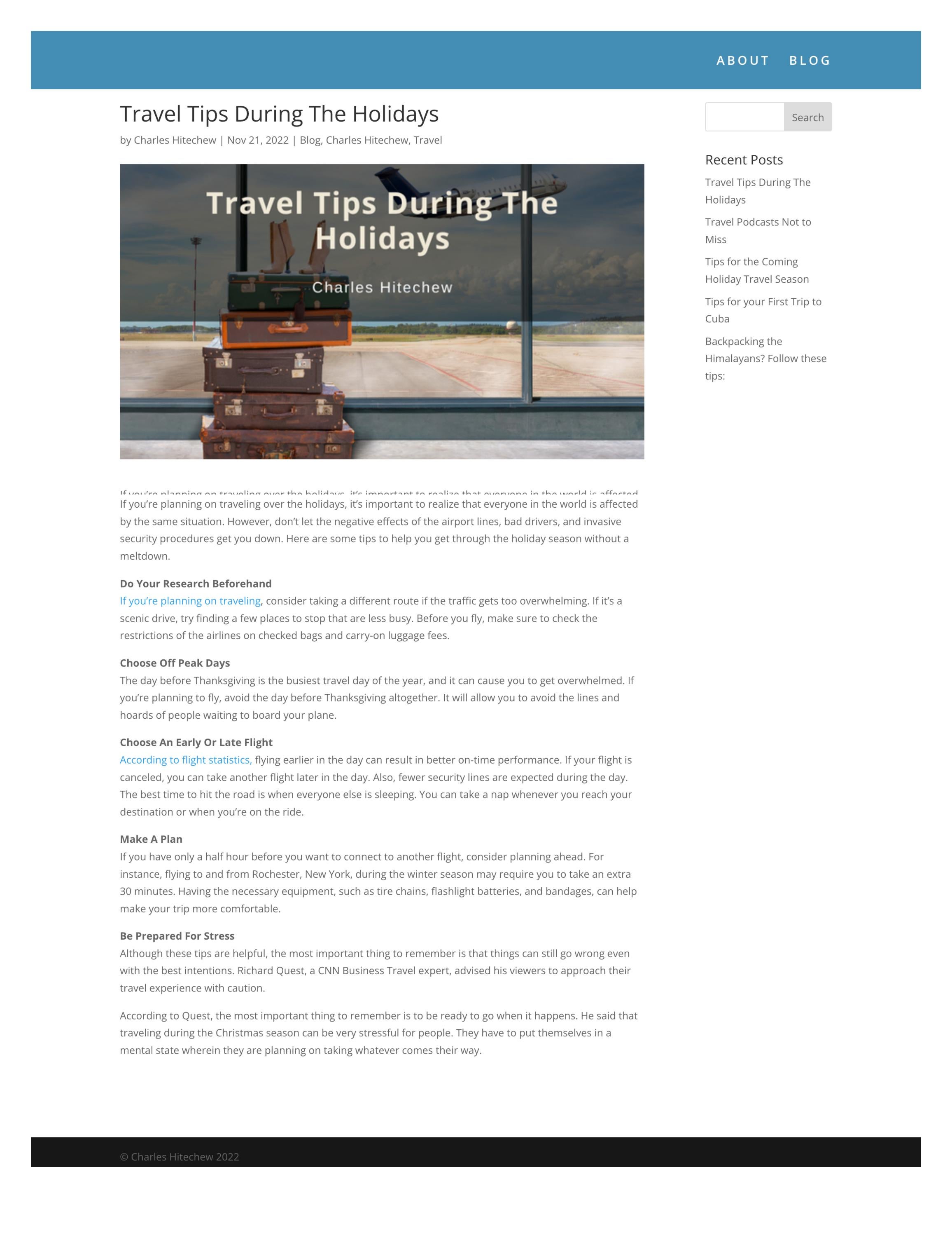 Travel Tips During The Holidays by charleshitechew - Issuu