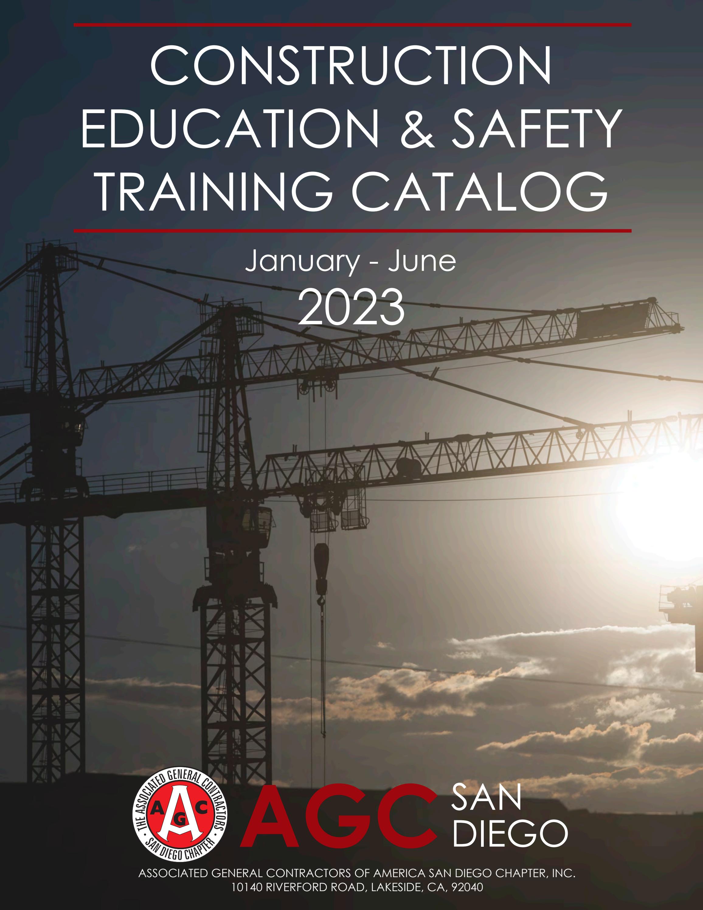AGC San Diego - Education and Safety Training Catalog - January to June ...