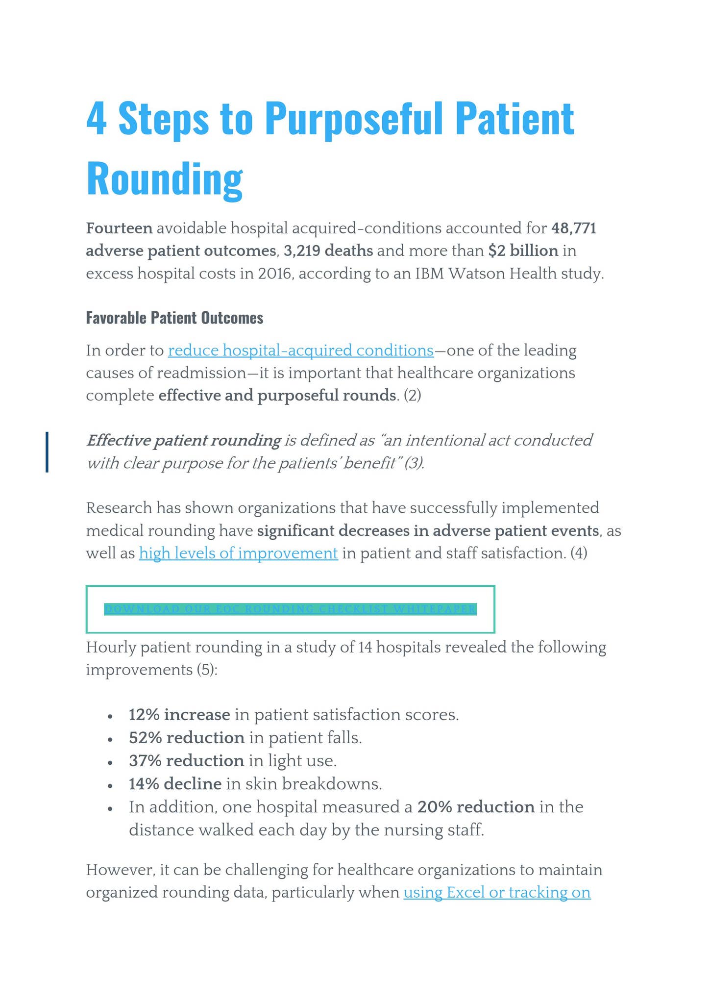 4 Steps to Purposeful Patient Rounding by PerformanceHealthPartners - Issuu