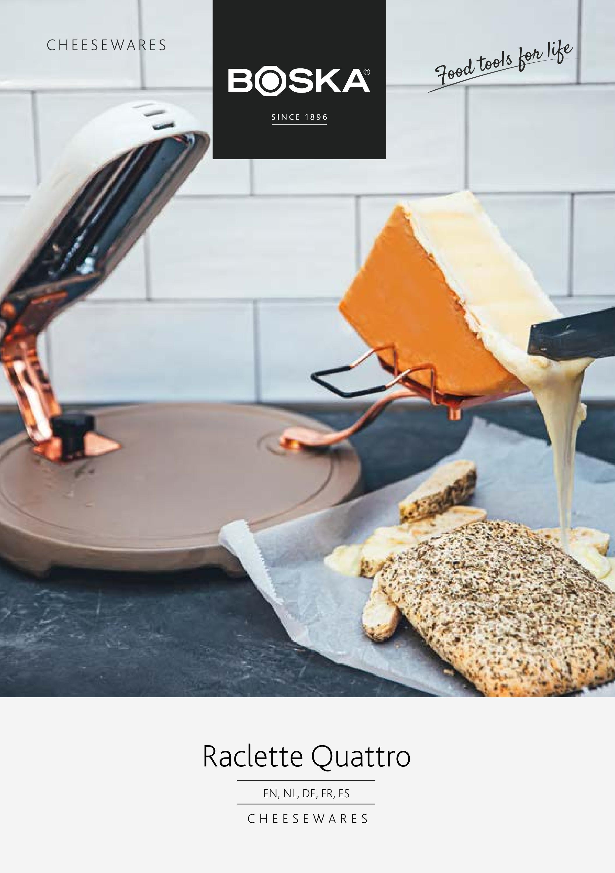 BOSKA Raclette Quattro Concrete - Manual (851500) by Boska Food Tools ...