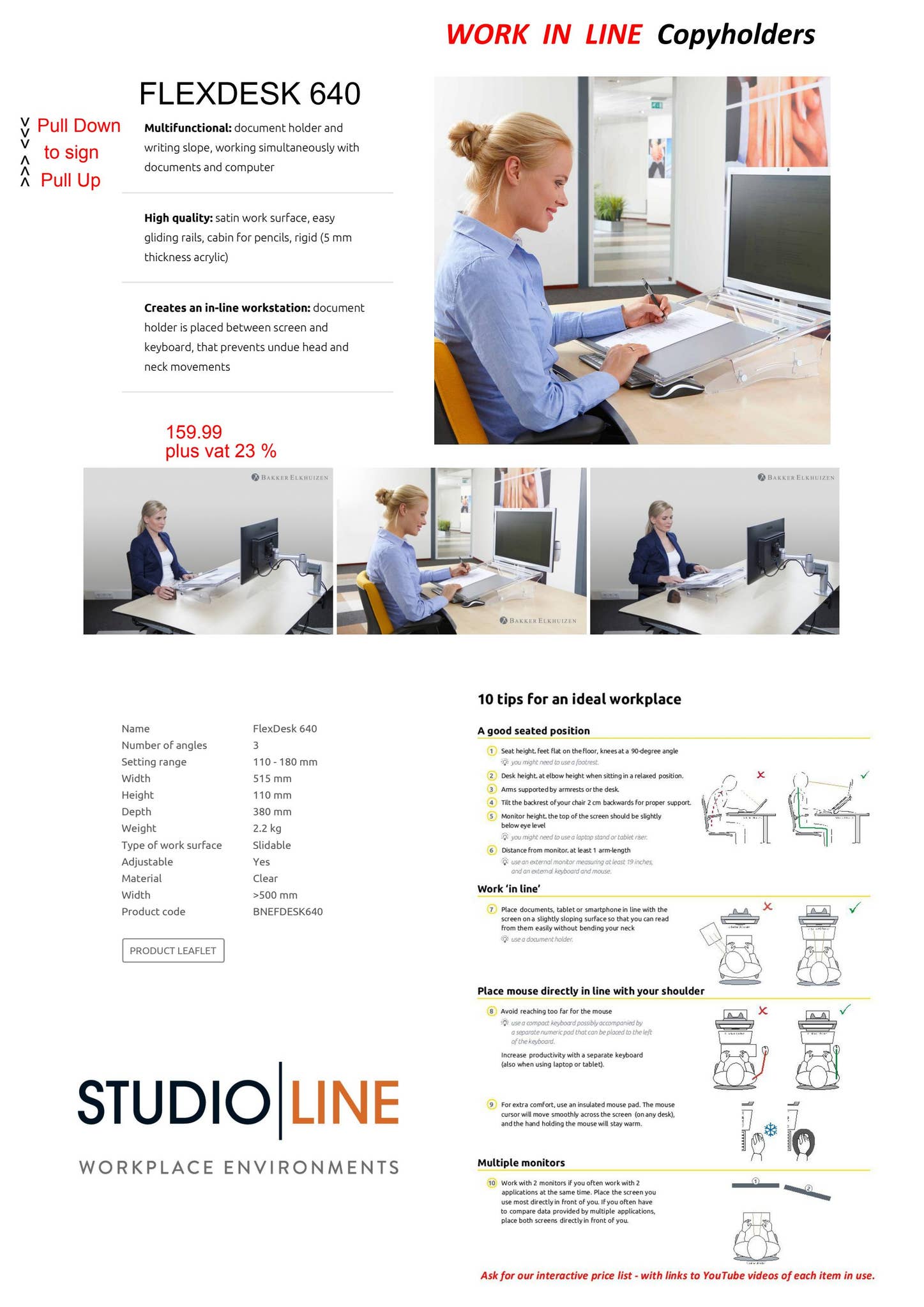 Work in Line Copyholders by StudioLine Workplace Environments - Issuu