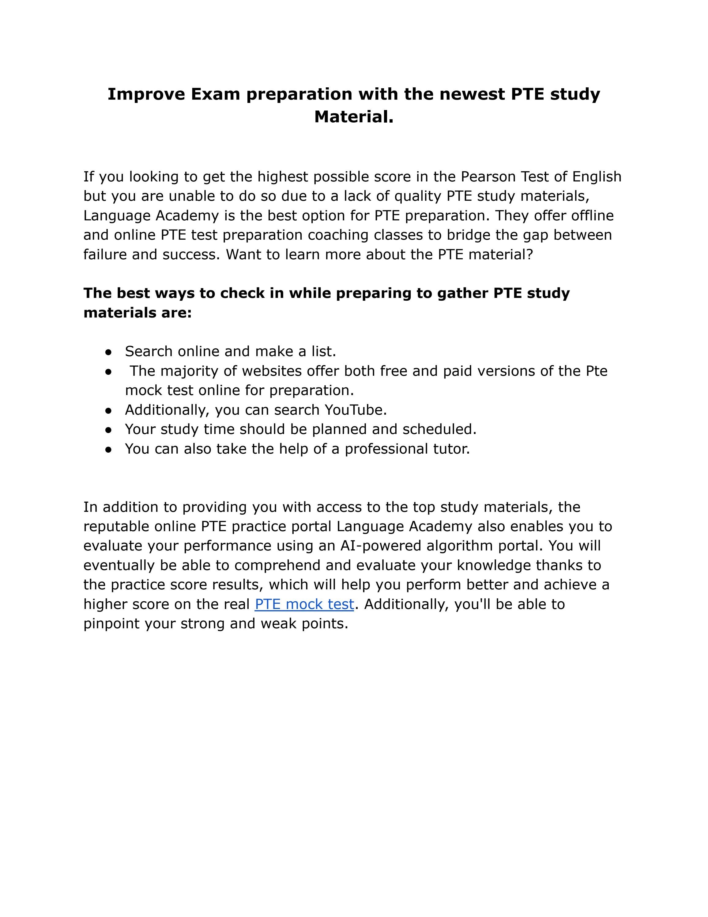 Improve Exam preparation with the newest PTE study Material. by Varun ...