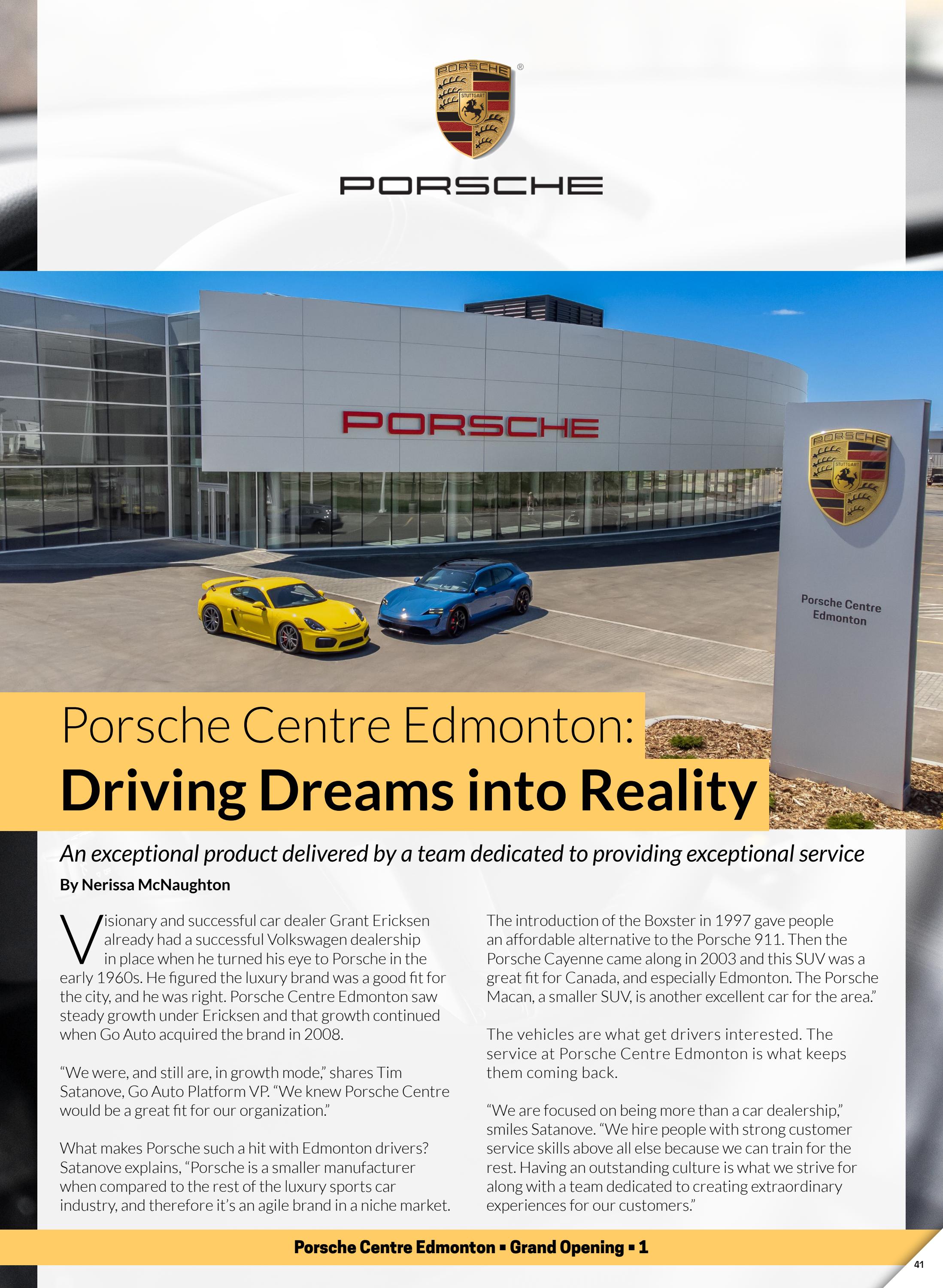Porsche Edmonton - Celebrating their Grand Opening by Business in ...