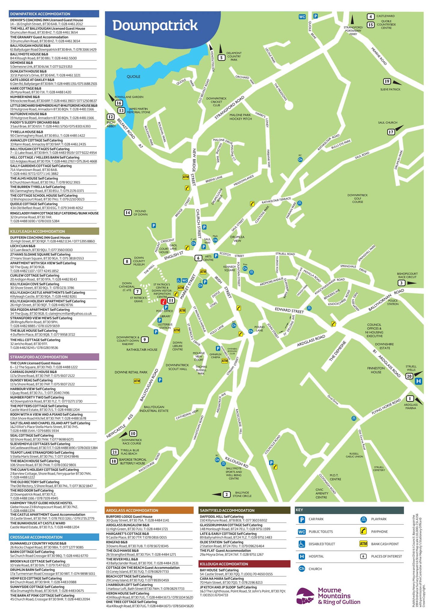 Downpatrick Town Map by VisitMourne - Issuu