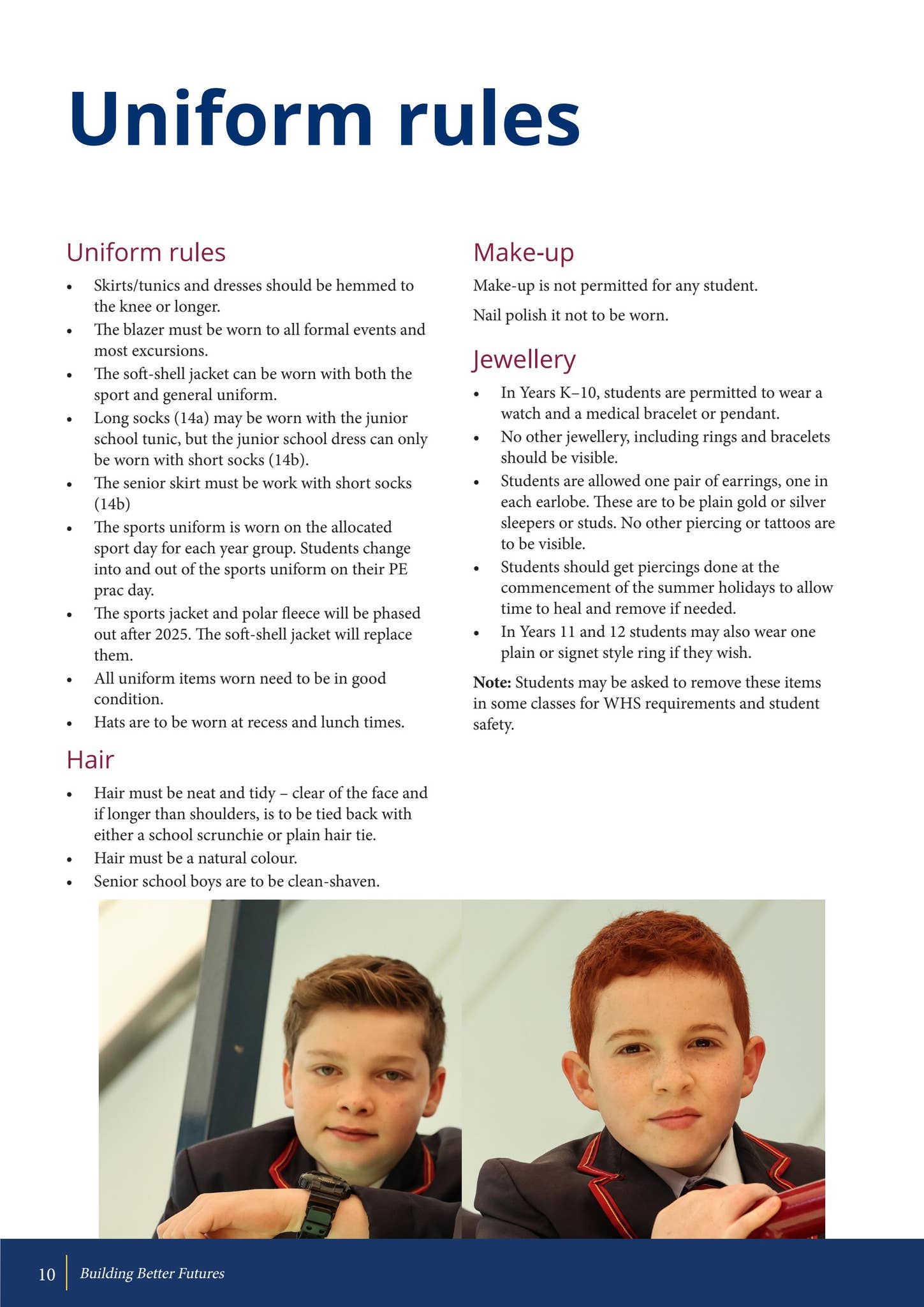 Lakes Grammar Uniform Guidelines by LakeGrammar - Issuu