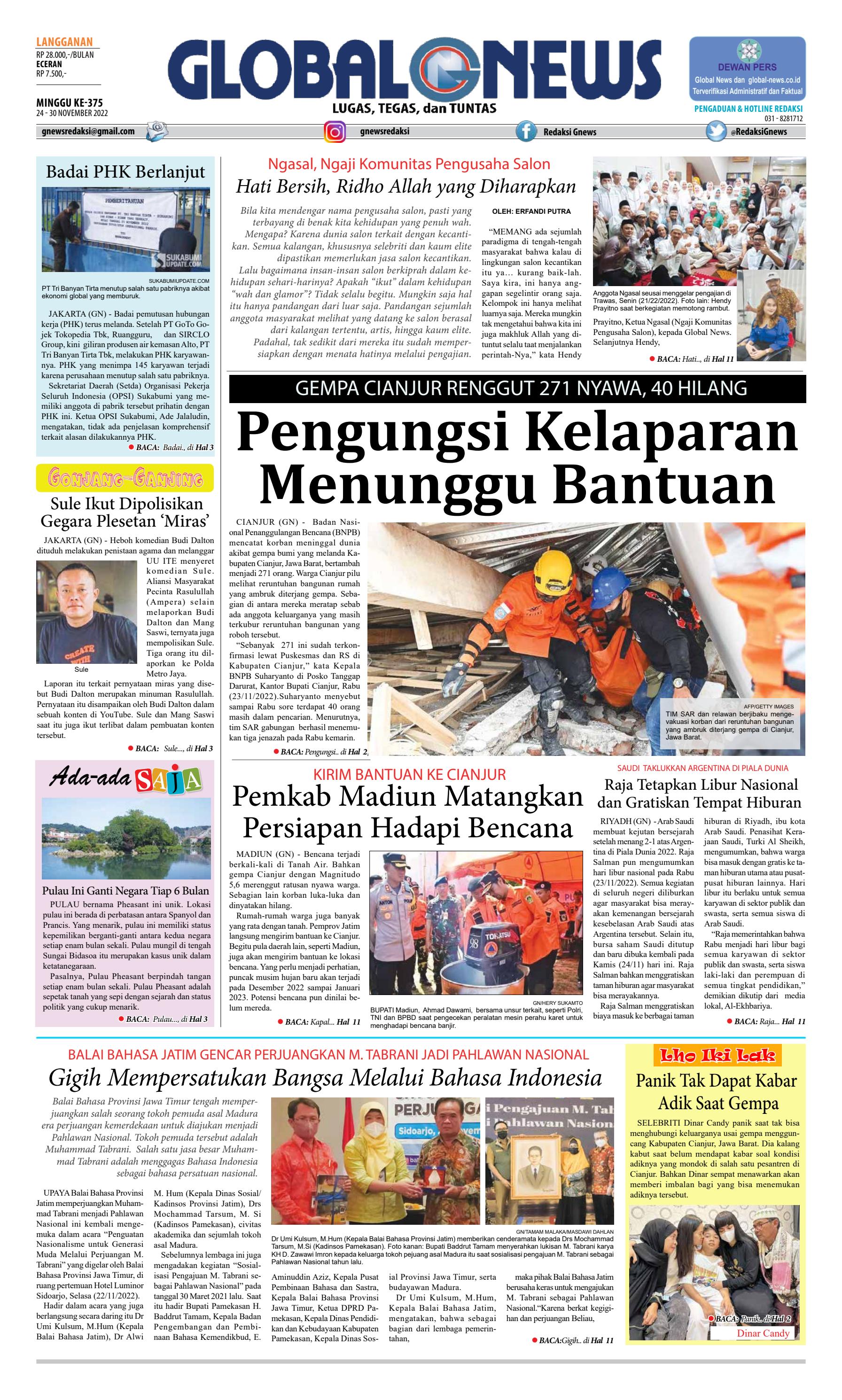 Koran Global News Edisi 375 by Redaksi Gnews - Issuu