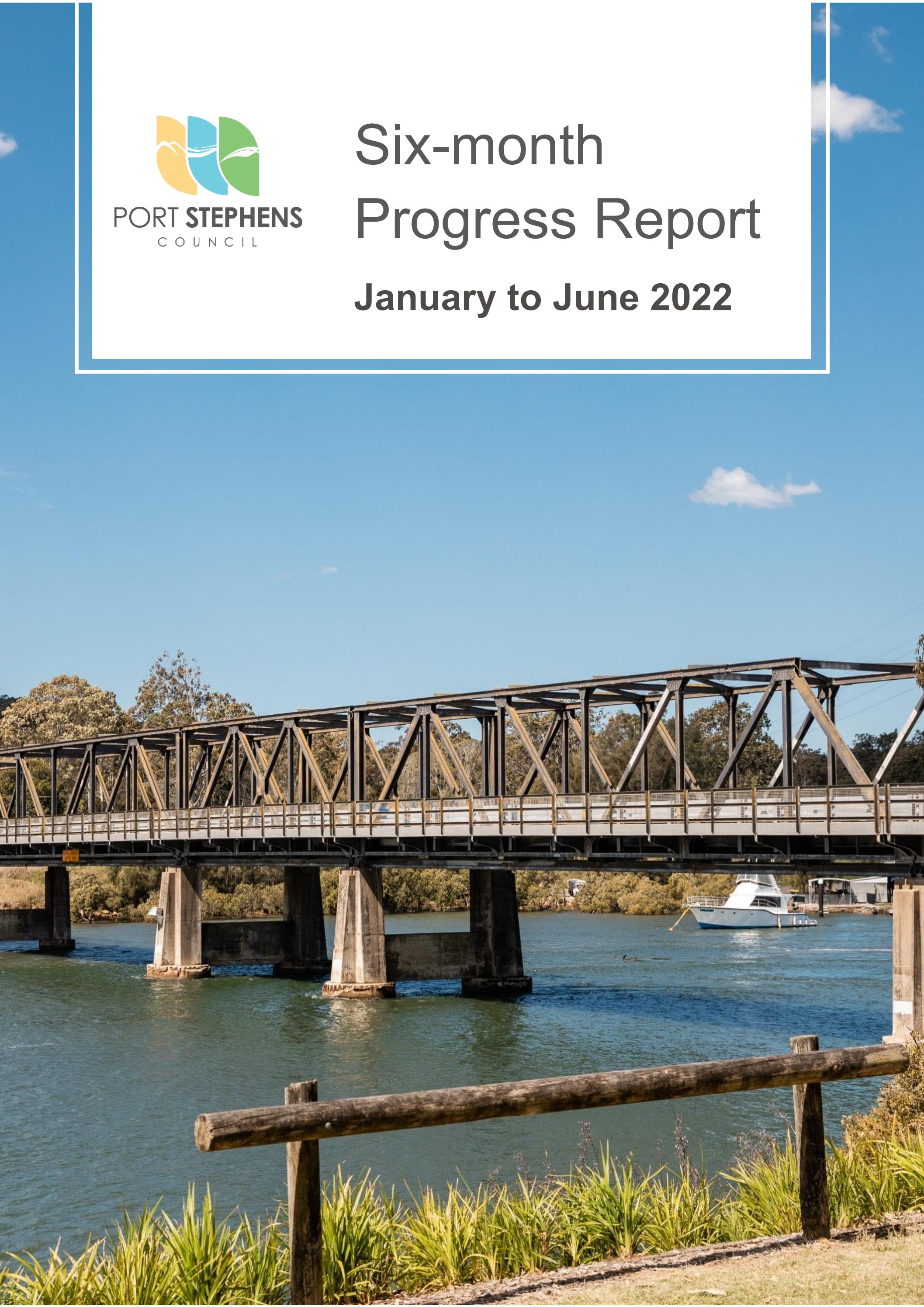 Six-month Progress Report January to June 2022 by Port Stephens Council ...