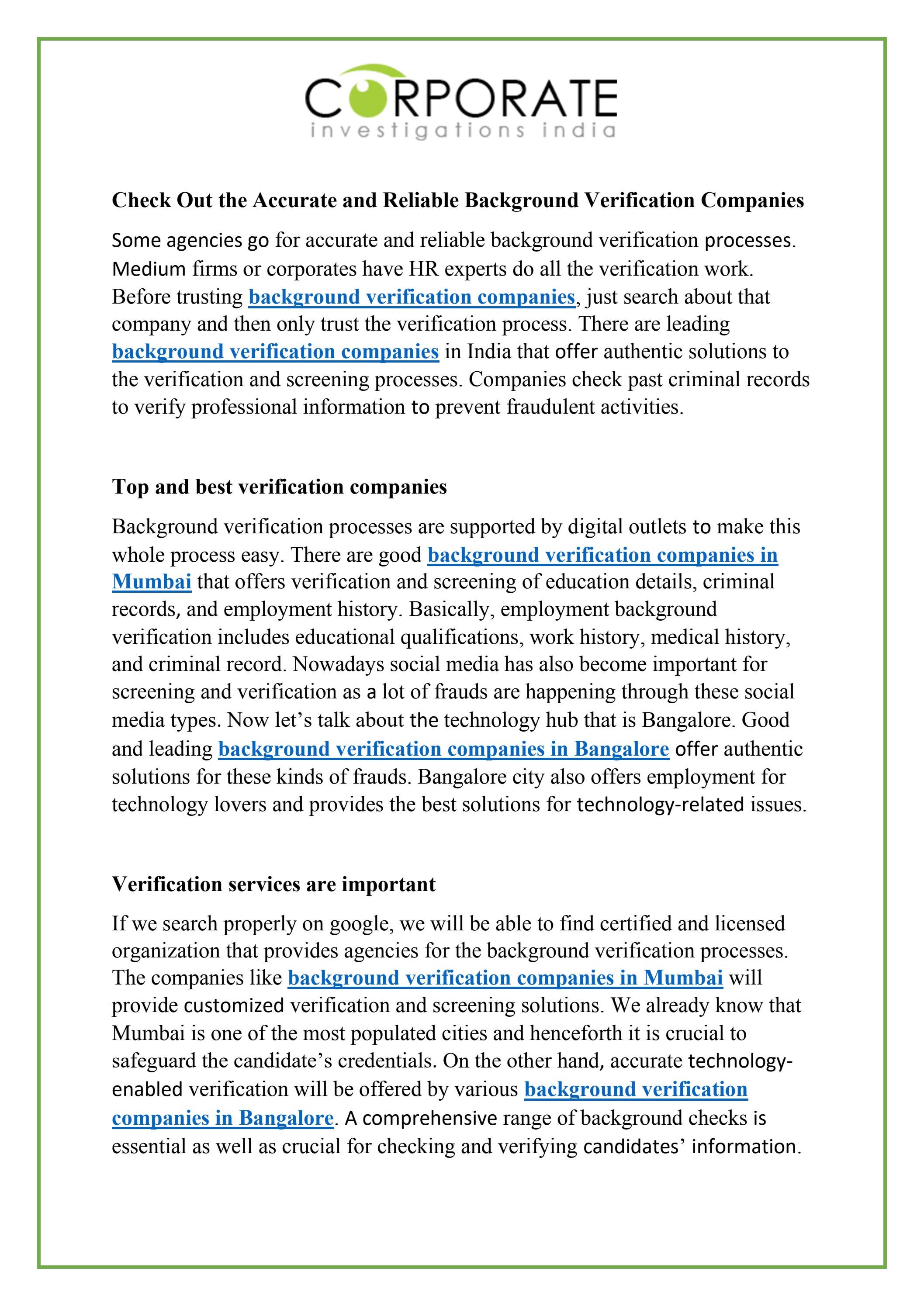 Check Out The Accurate And Reliable Background Verification Companies By check-out-the-accurate-and-reliable-background-verification-companies-by