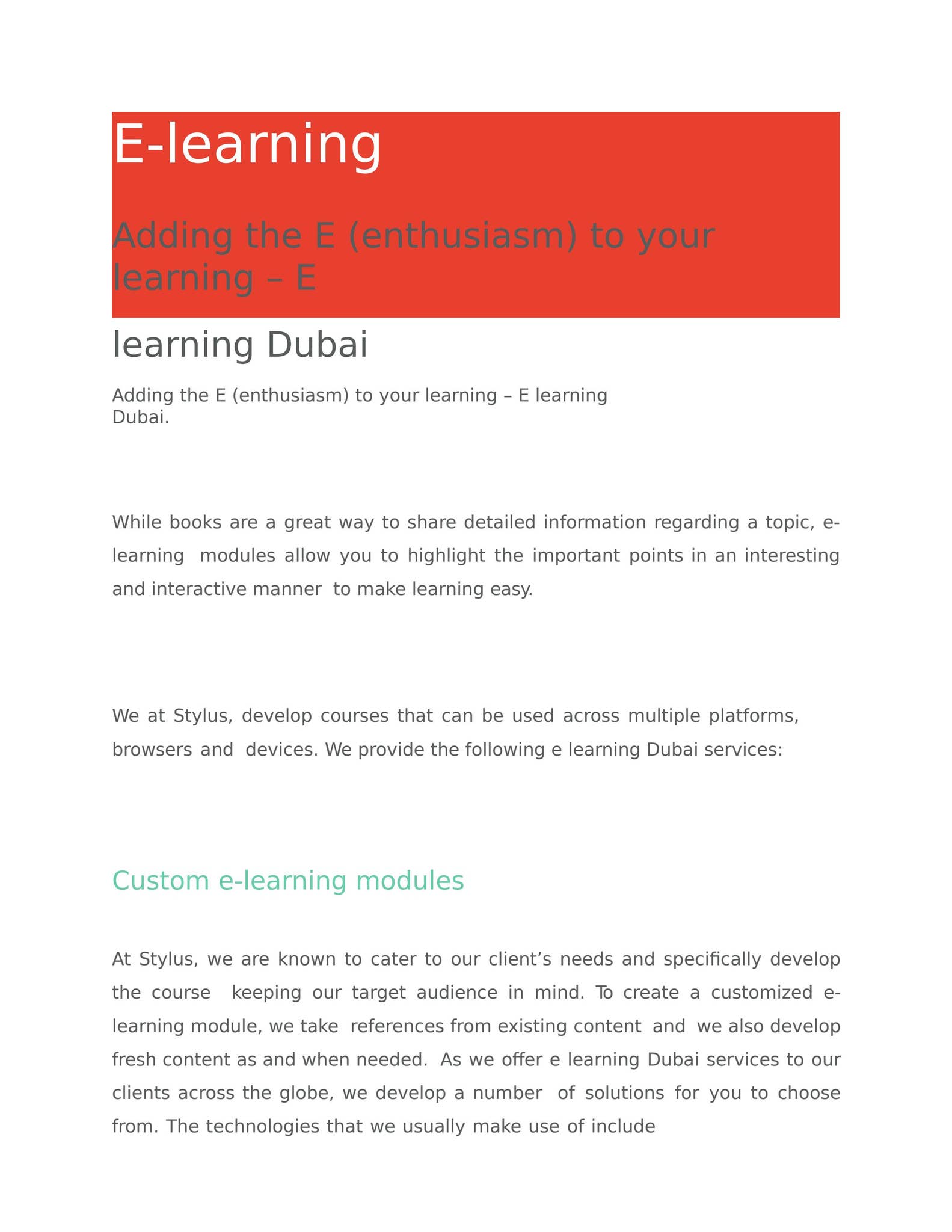 E learning Dubai | E-learning Development Companies by Stylus Solution - Issuu