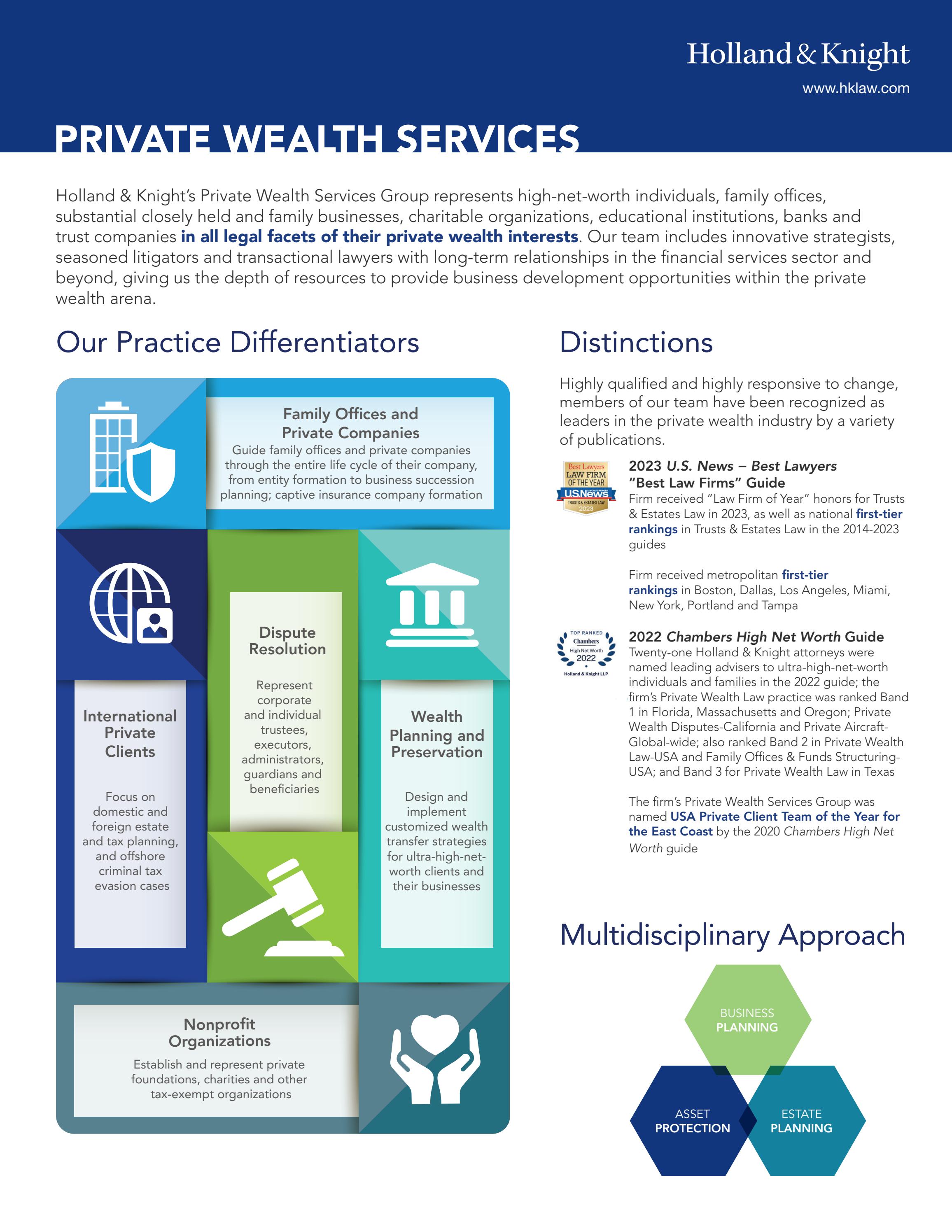 Introduction to Private Wealth Services by Holland & Knight - Issuu