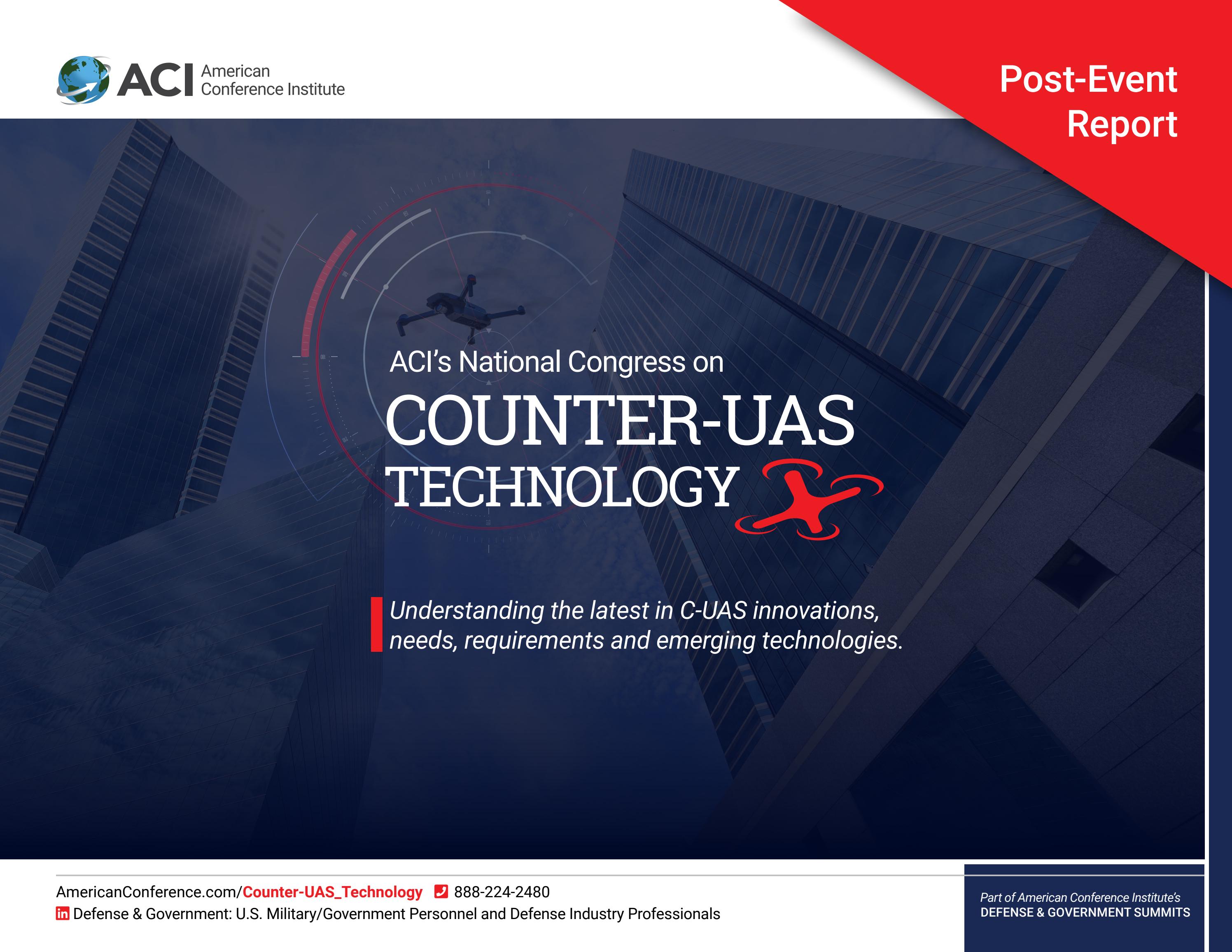 ACI's National Congress on Counter-UAS Technology: Post-Event Report by ...