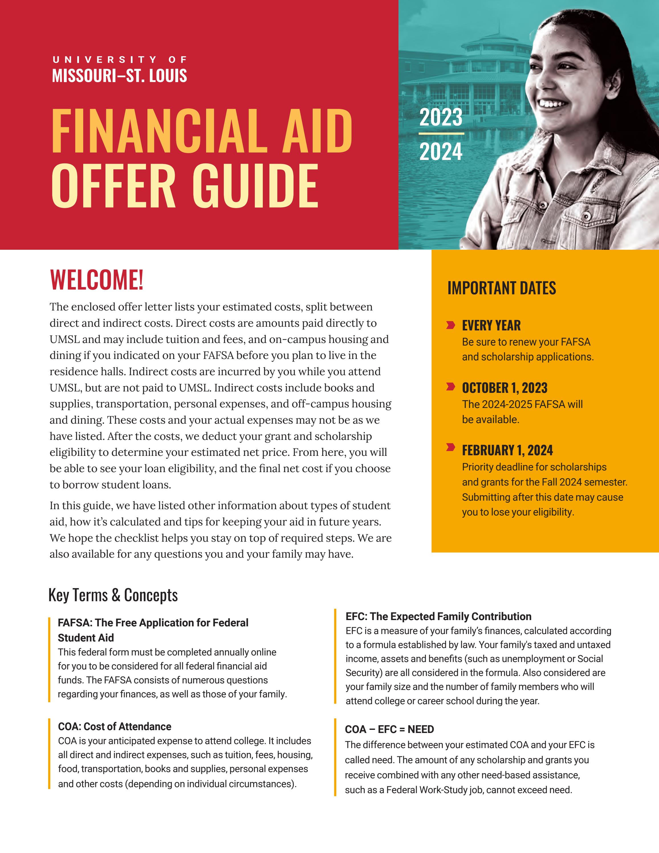 UMSL Financial Aid Offer Guide 2023-2024 by University of Missouri–St ...