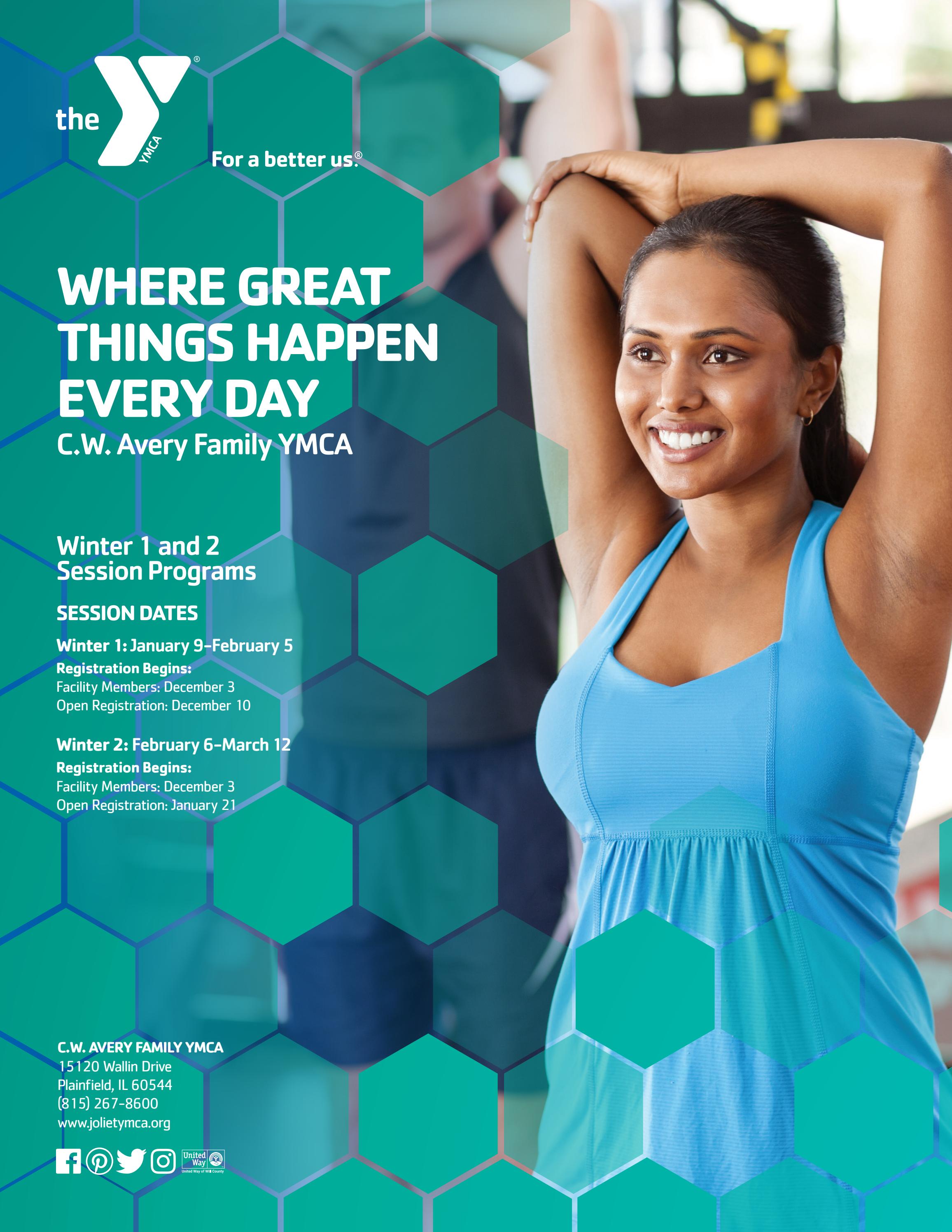 2022 Avery Family YMCA Winter Session Program Schedules by Indesign Web ...