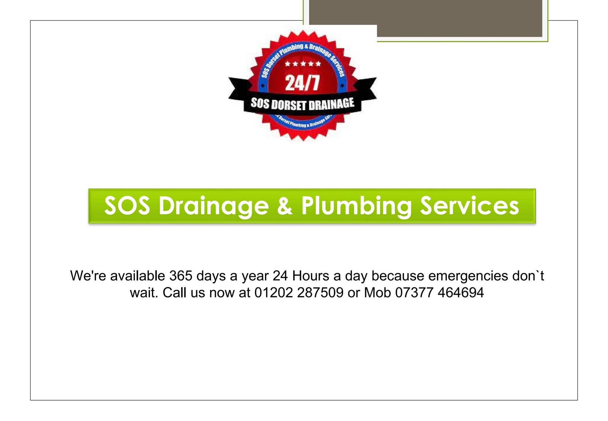 Blocked Drain Bournemouth by SOS Drainage & Plumbing - Issuu